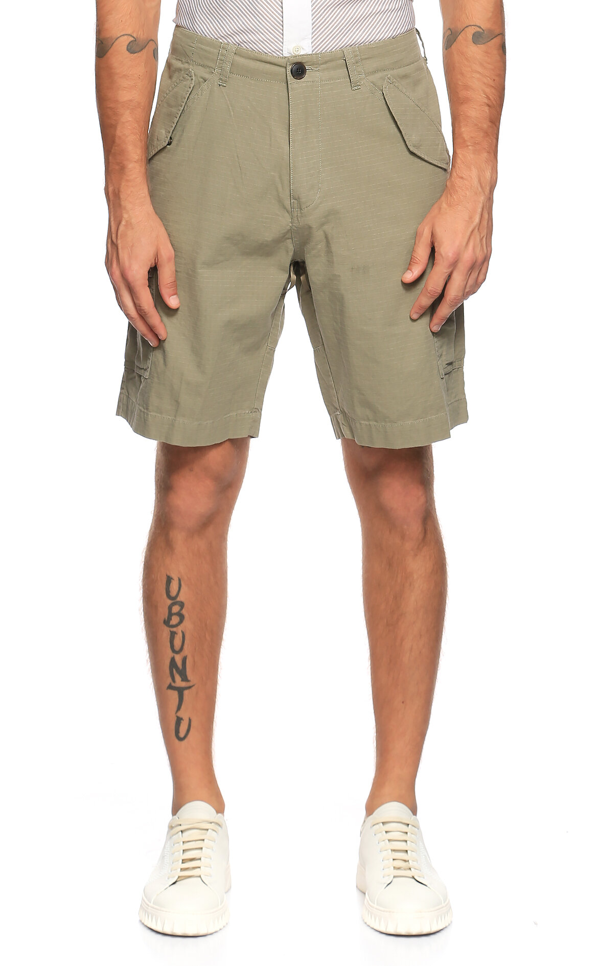 Vintage 55-Vintage 55 Yeşil Şort