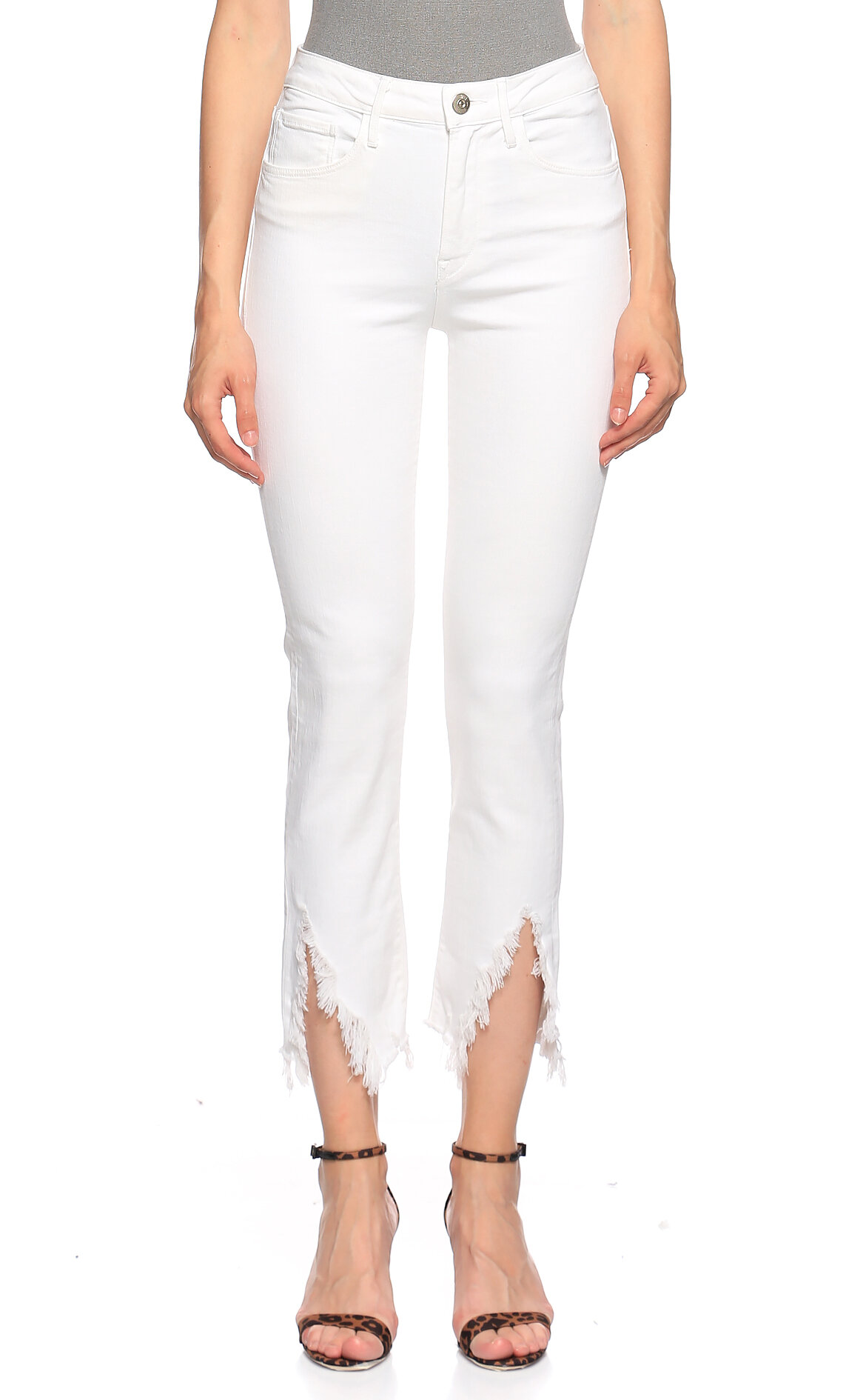 3X1-3X1 Beyaz Jean Pantolon