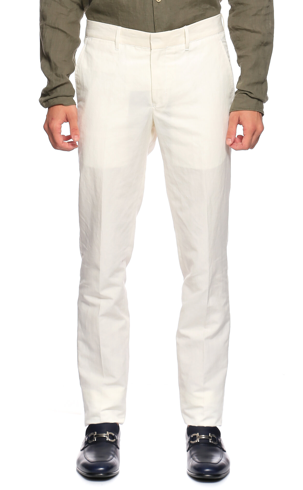 The Gigi Biglioli-The Gigi Biglioli Beyaz Pantolon