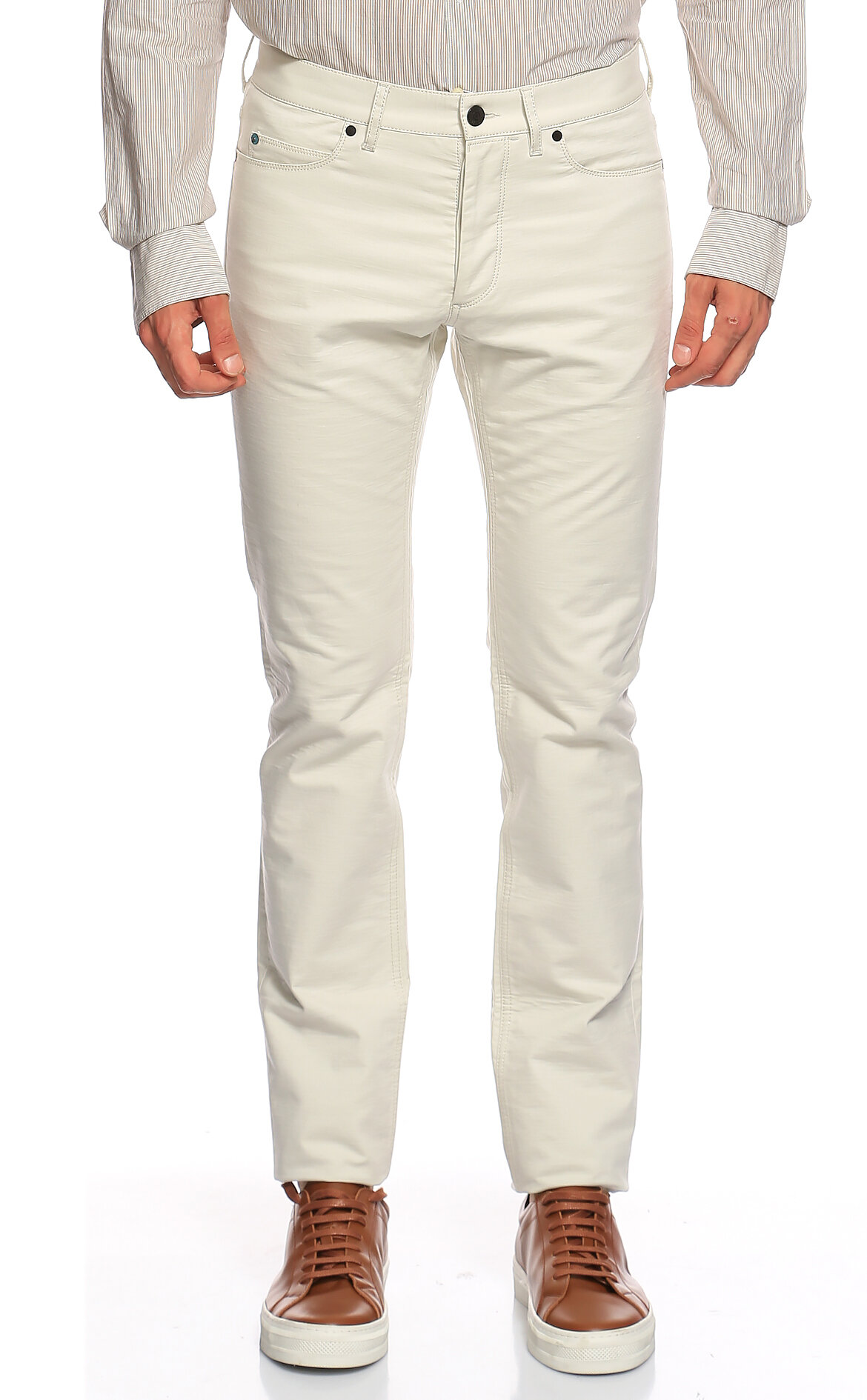 Lanvin-Lanvin Beyaz Denim Pantolon