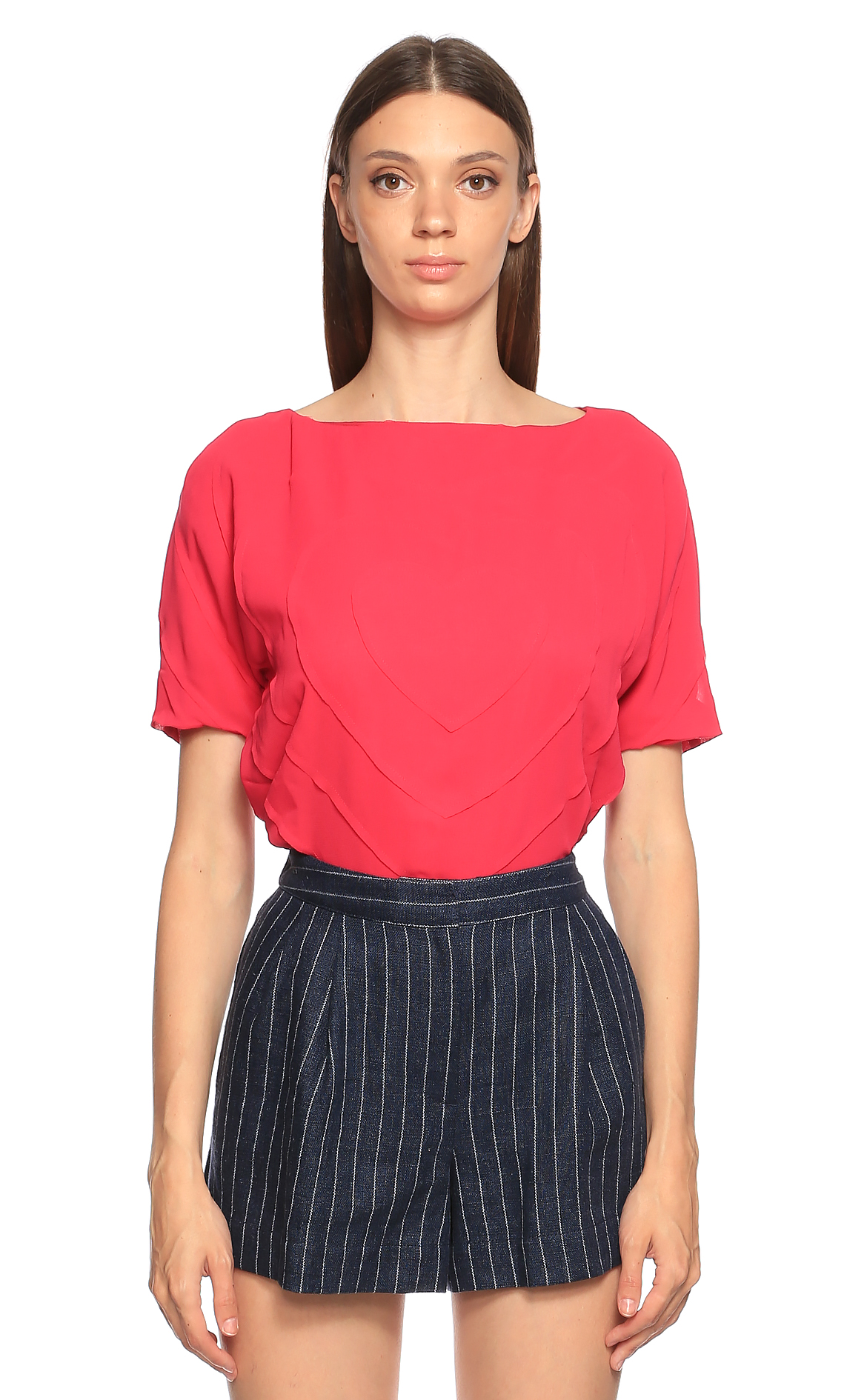 Love Moschino-Love Moschino Fuşya Bluz