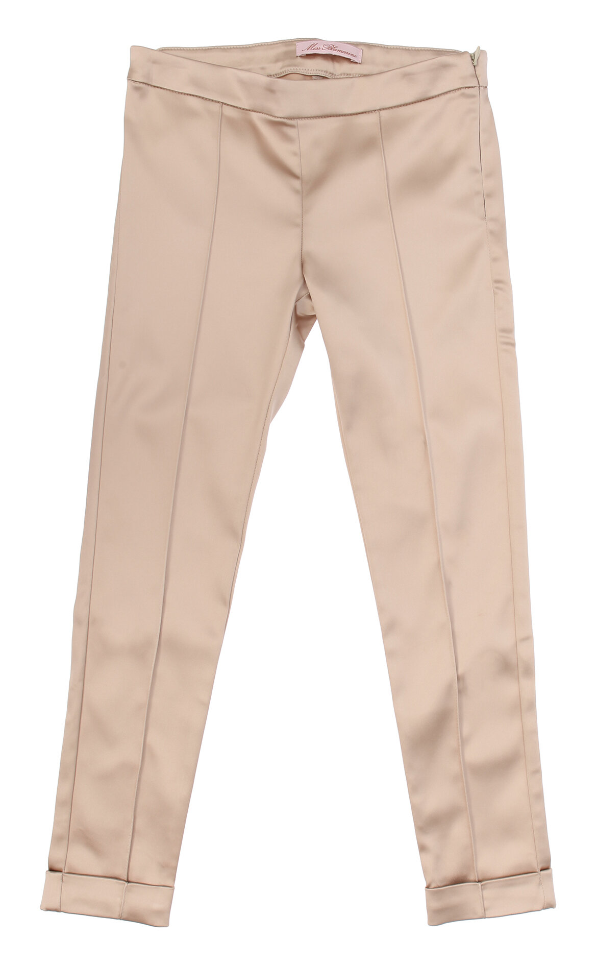 Miss Blumarine-Miss Blumarine Kız Çocuk Saten Altın Rengi Pantolon