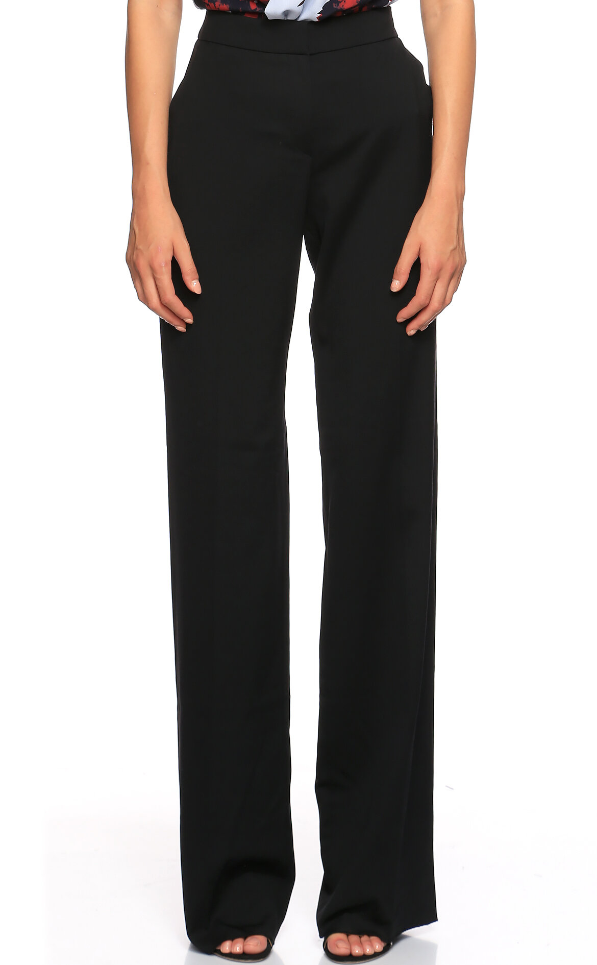 Armani Collezioni-Armani Collezioni Siyah Pantolon