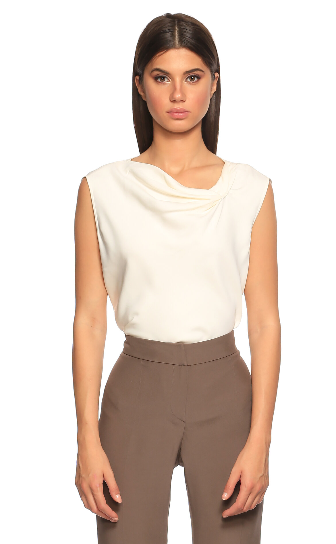 Armani Collezioni-Armani Collezioni Beyaz Bluz