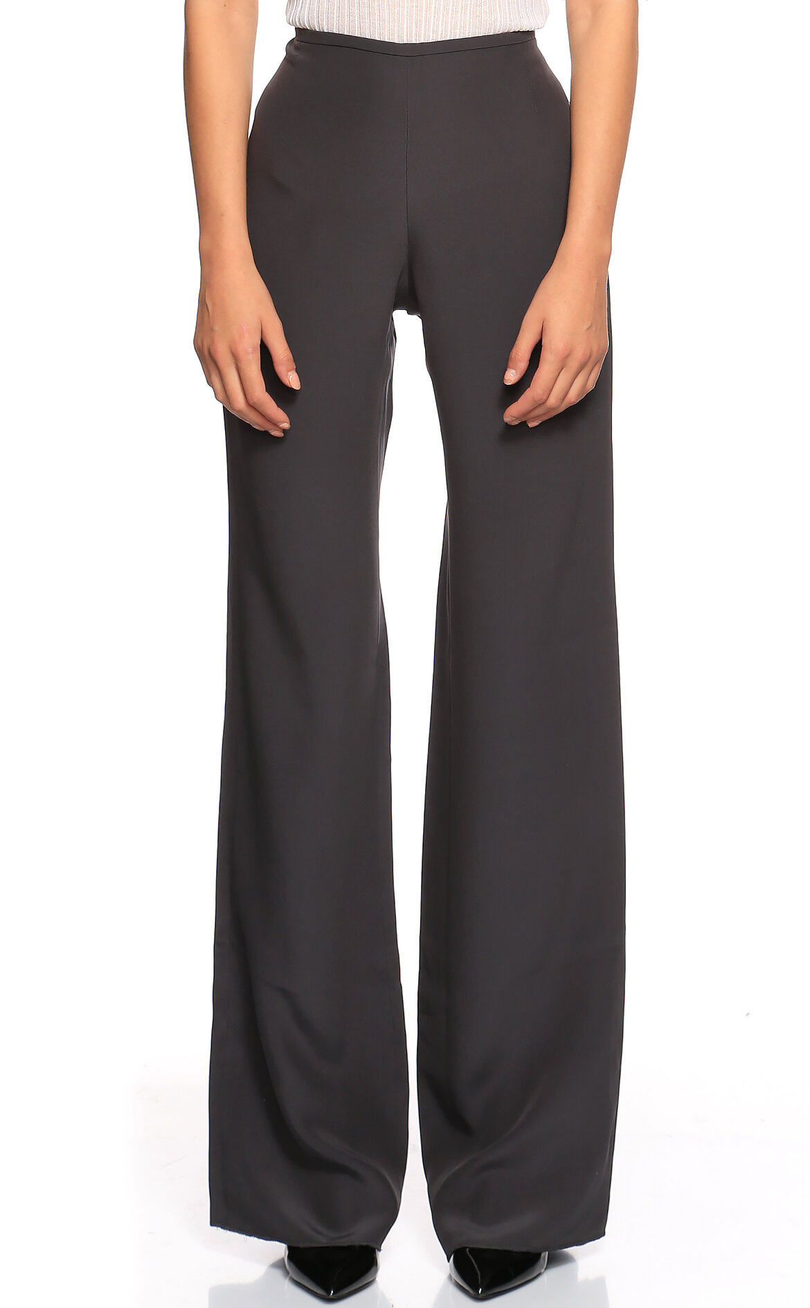 Armani Collezioni-Armani Collezioni Gri Pantolon