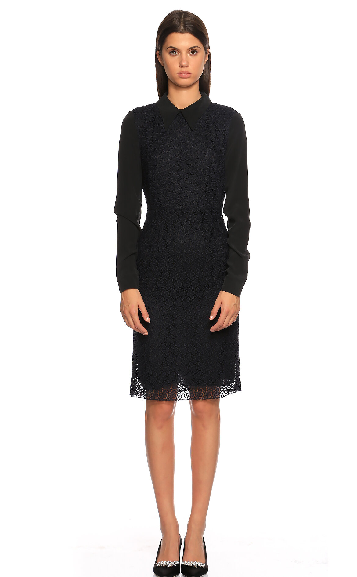 Tara Jarmon-Tara Jarmon Lacivert Elbise