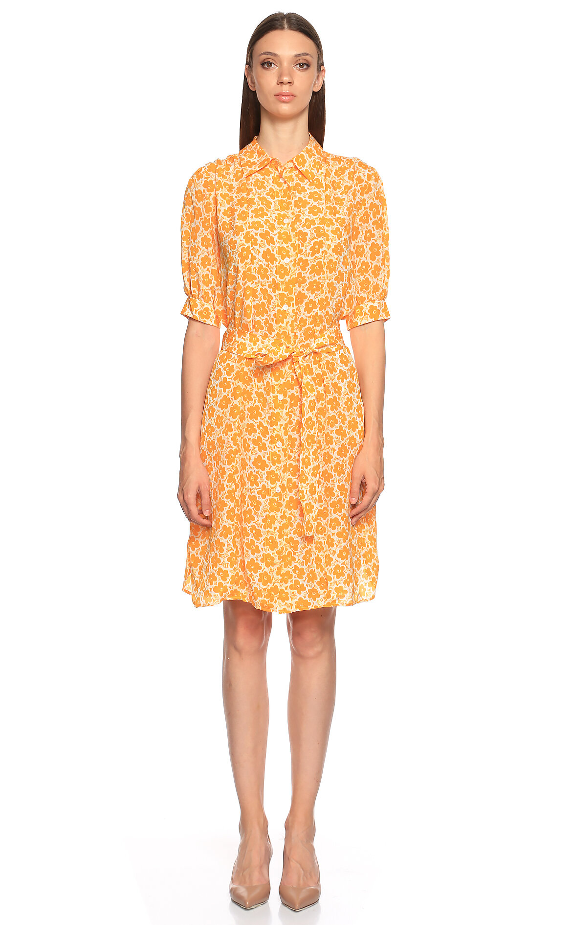 Love Moschino-Love Moschino Sarı Elbise