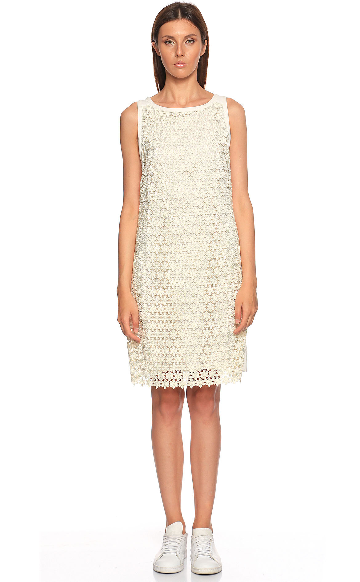 Tara Jarmon-Tara Jarmon Ekru Elbise