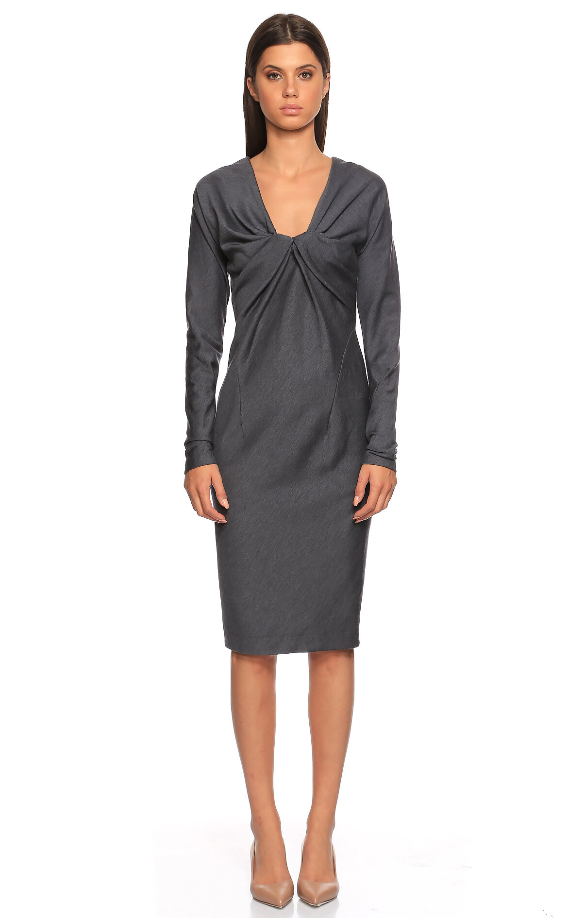 Donna Karan-Donna Karan Gri Elbise