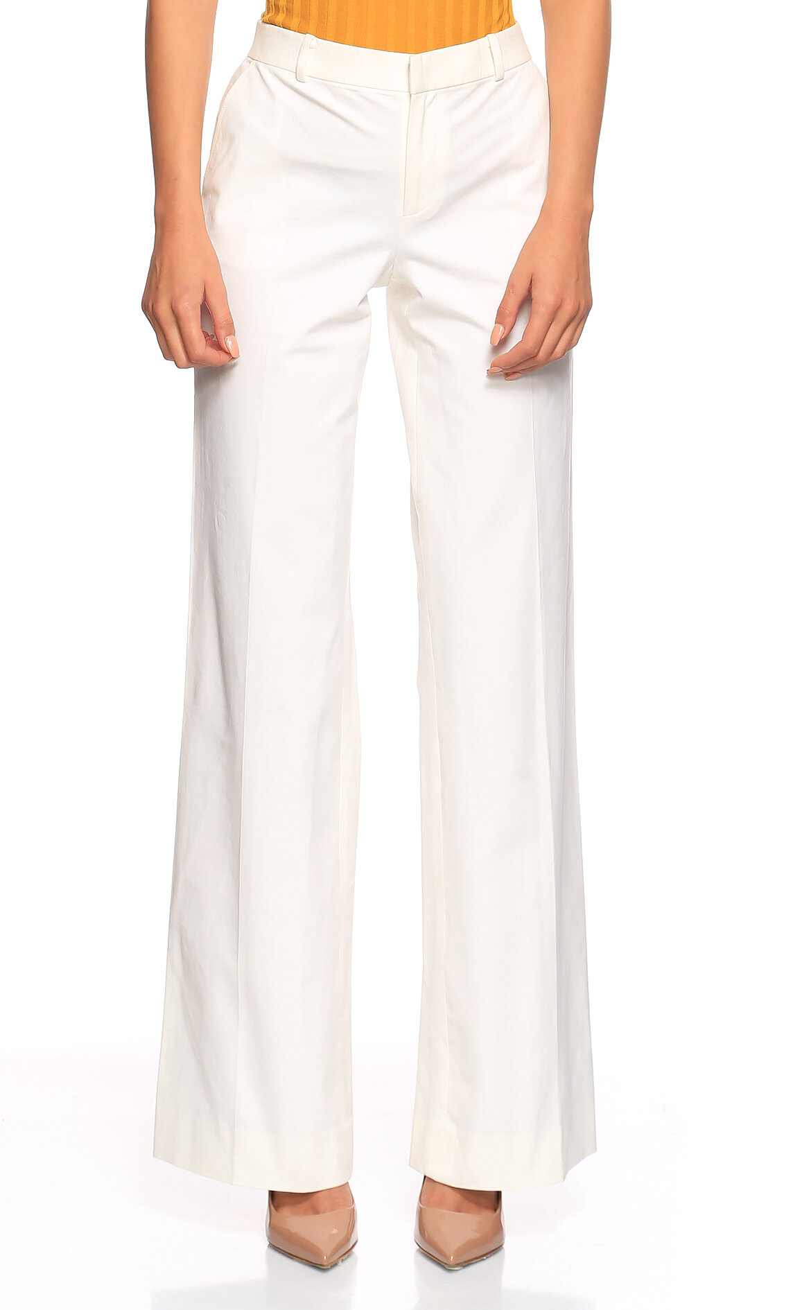 Ralph Lauren Black Label-Ralph Lauren Black Label Beyaz Pantolon