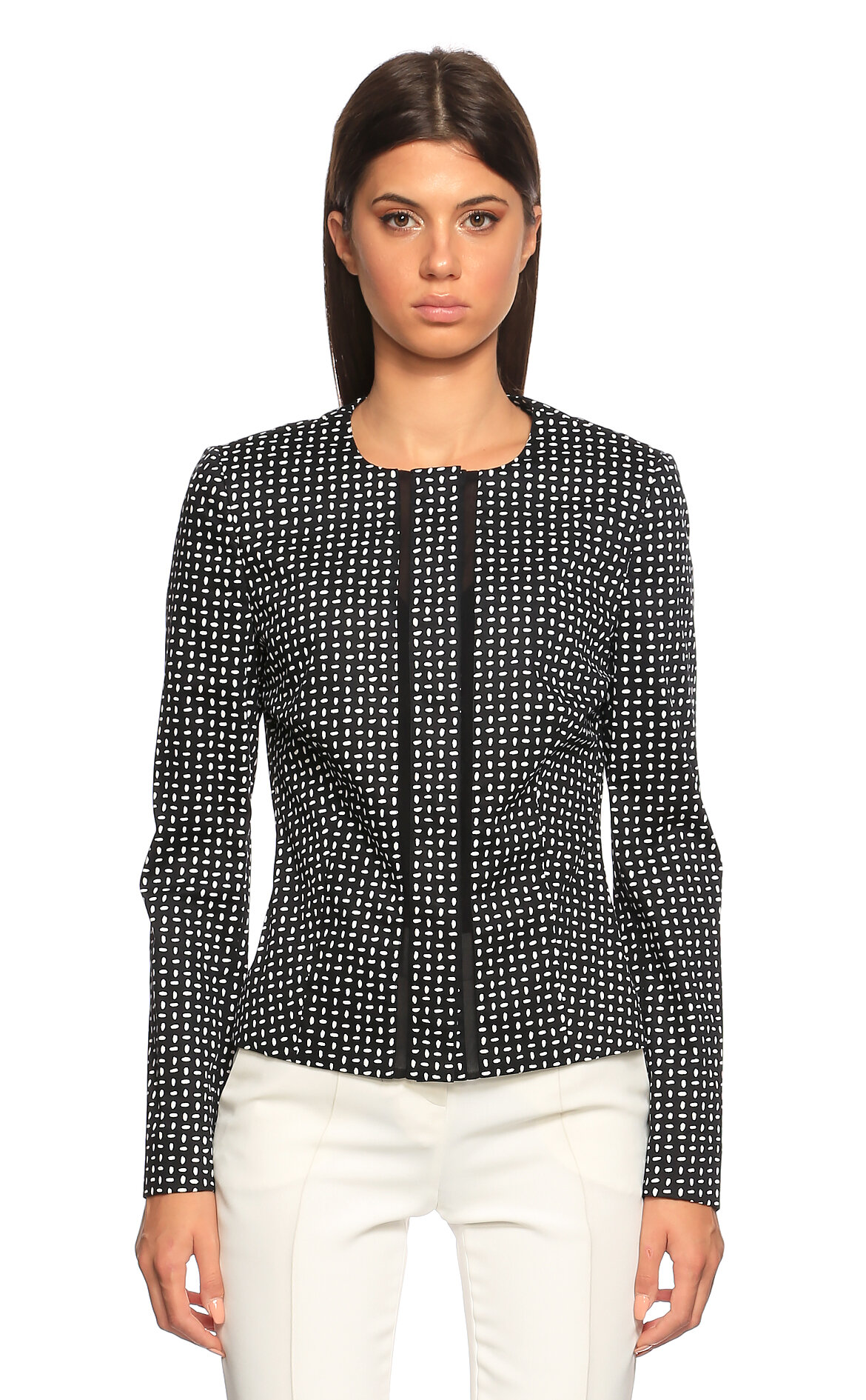 Versace-Versace Siyah Beyaz Ceket