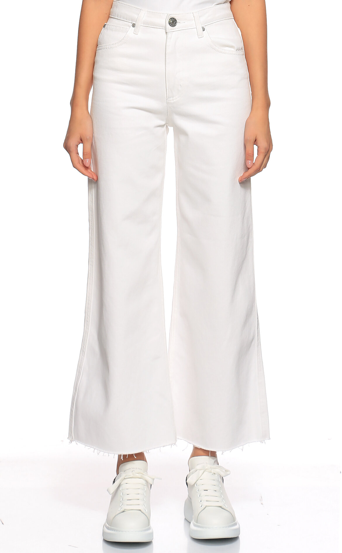 Sandro-Sandro Beyaz Jean Pantolon