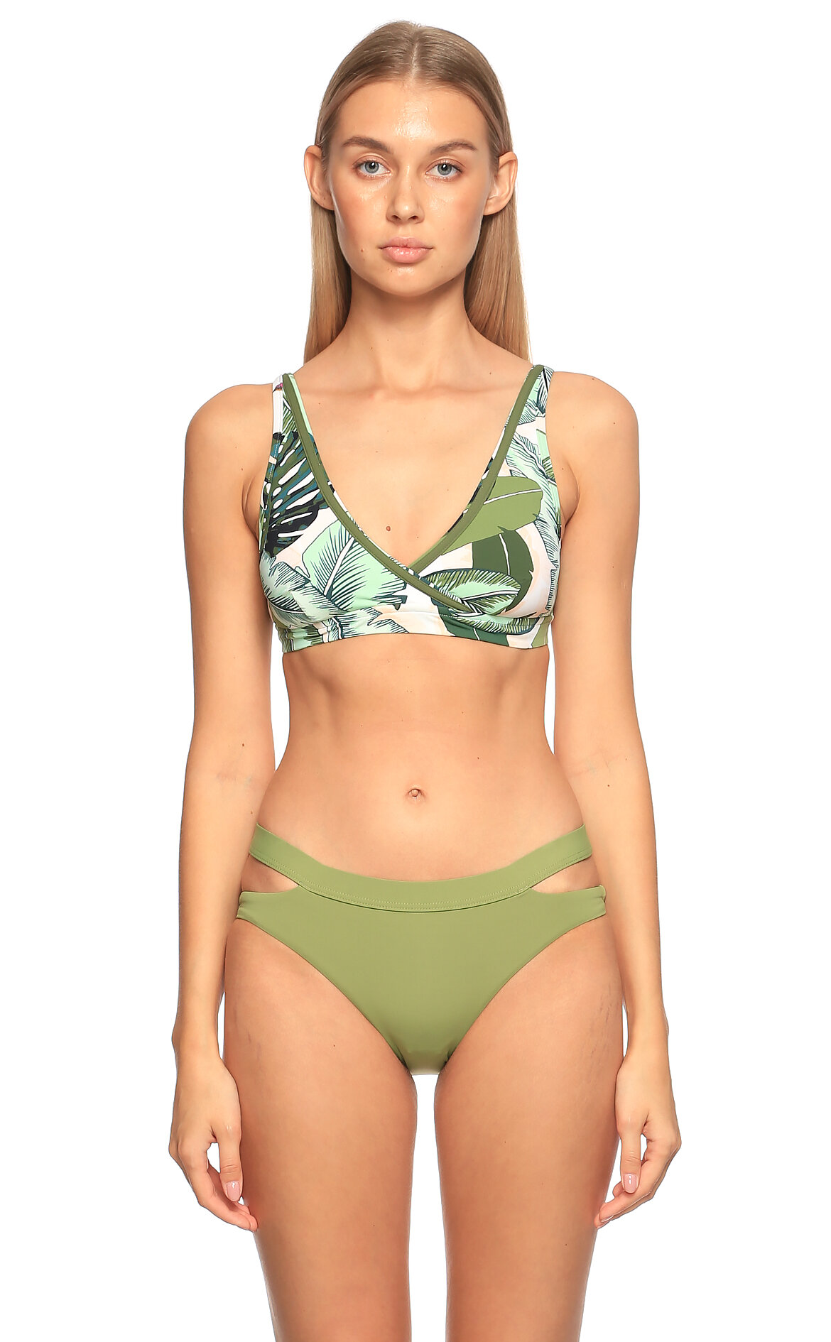 Seafolly-Seafolly Yeşil Bikini Üstü