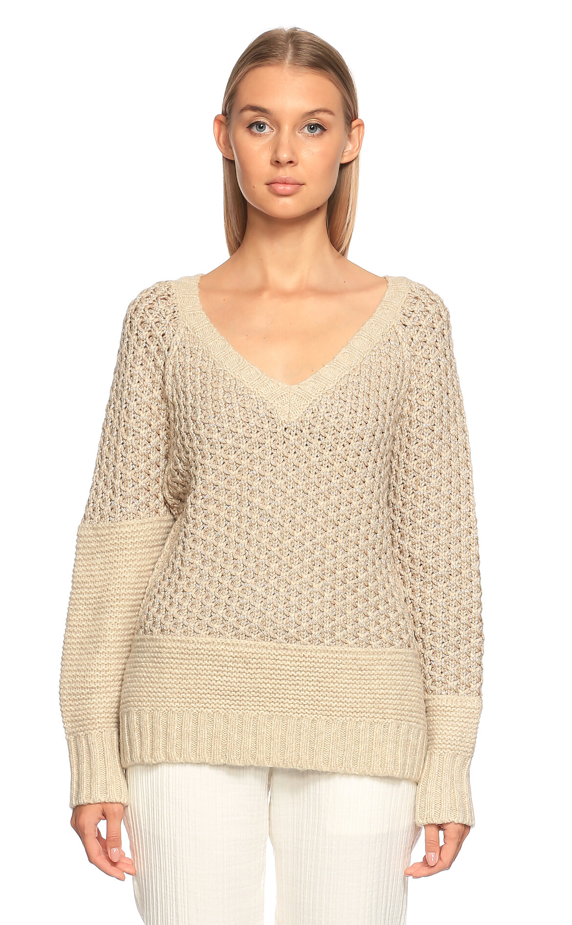 Sonia Rykiel-Sonia Rykiel Bej Triko