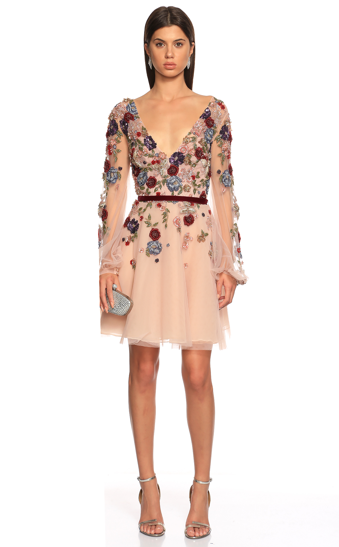 Patbo-Patbo Pudra Rengi Gece Elbisesi