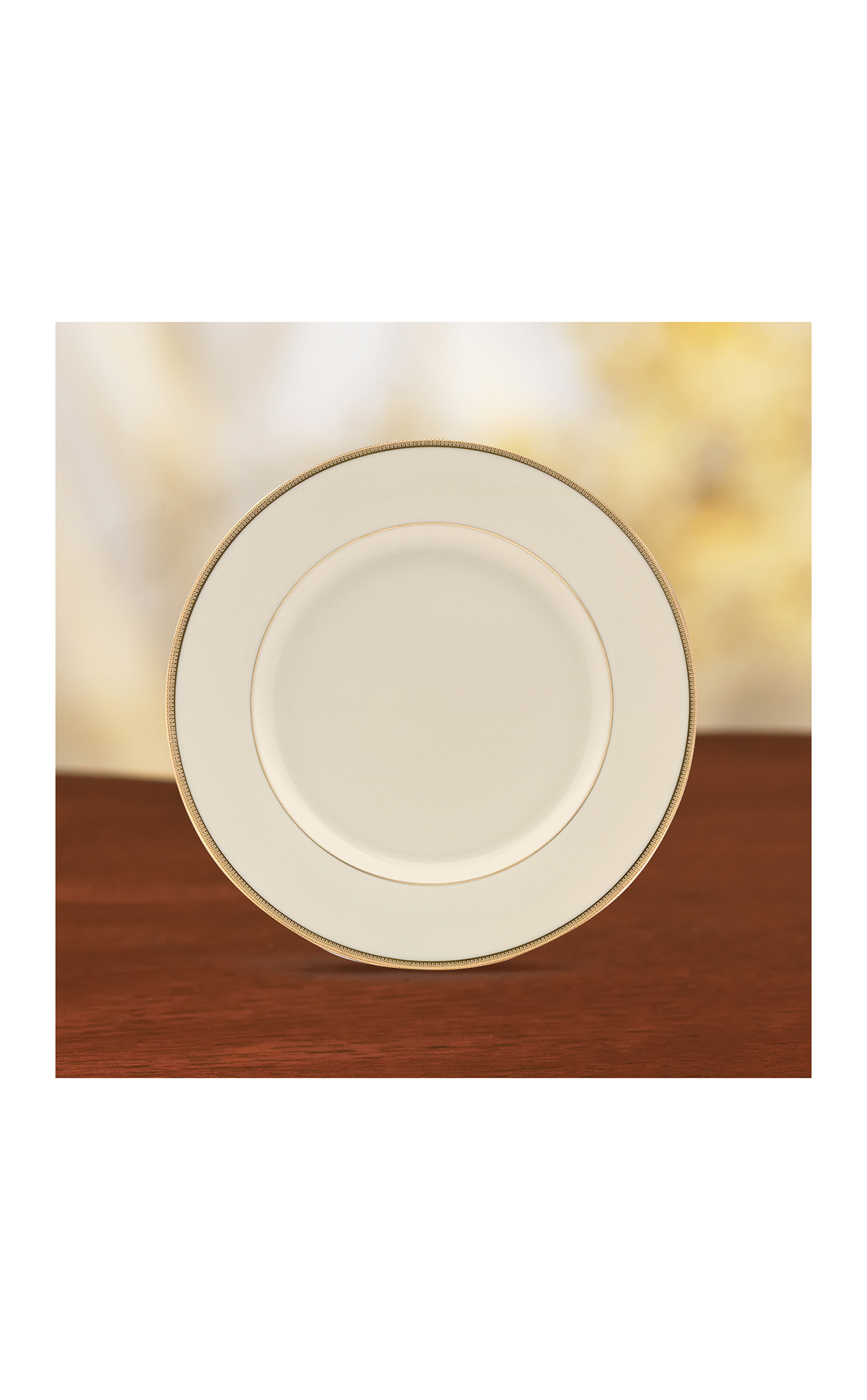 Lenox-Lenox Tuxedo Gold Düz Tabak 27 cm