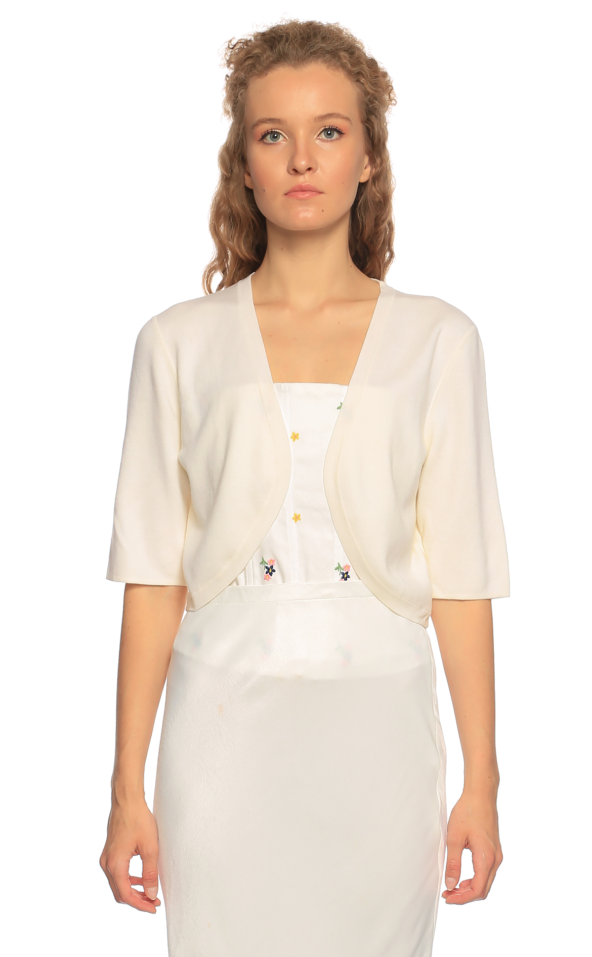 Michael Kors Collection-Michael Kors Collection Beyaz Bolero