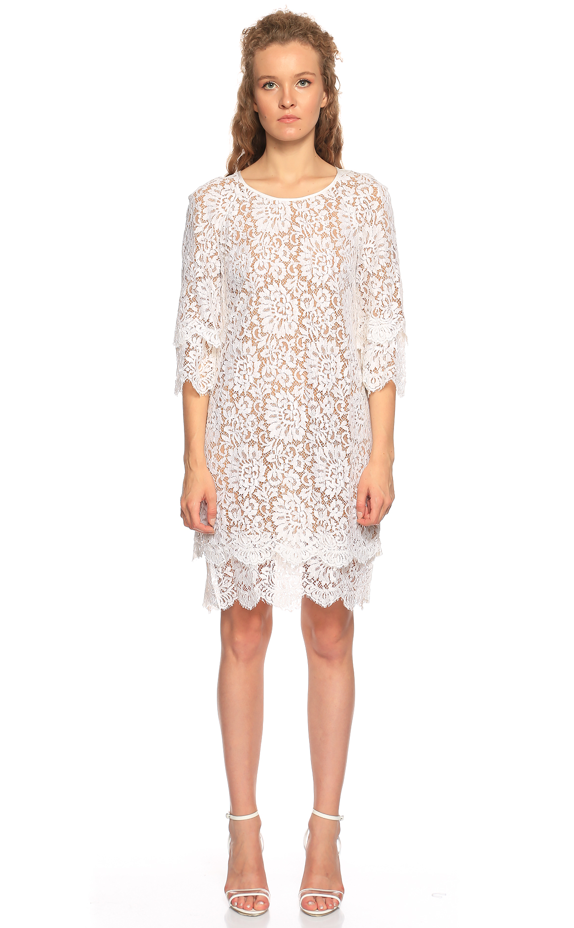 Michael Kors Collection-Michael Kors Collection Beyaz Elbise