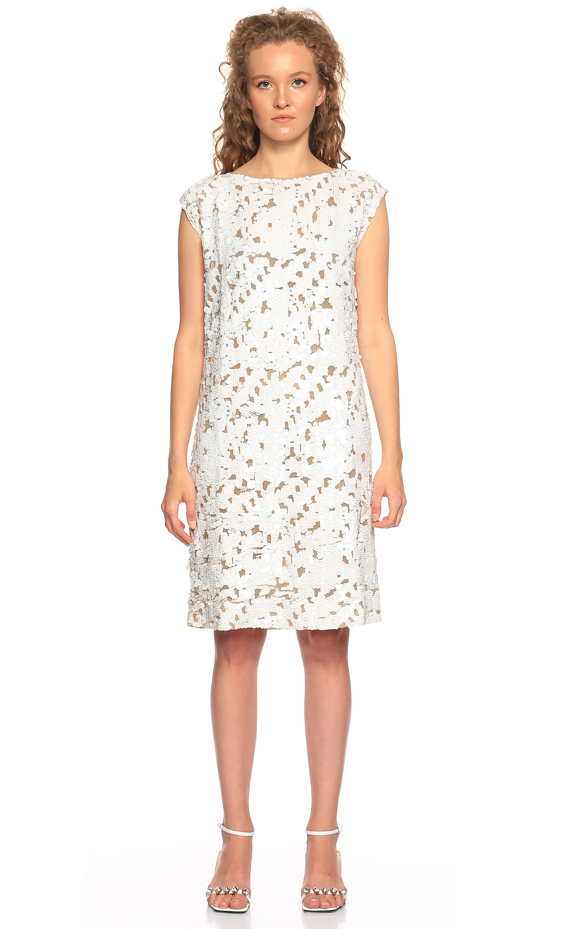 Michael Kors Collection-Michael Kors Collection Beyaz Elbise