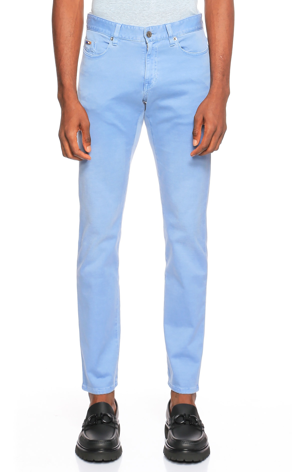 Faconnable-Faconnable Mavi Pantolon