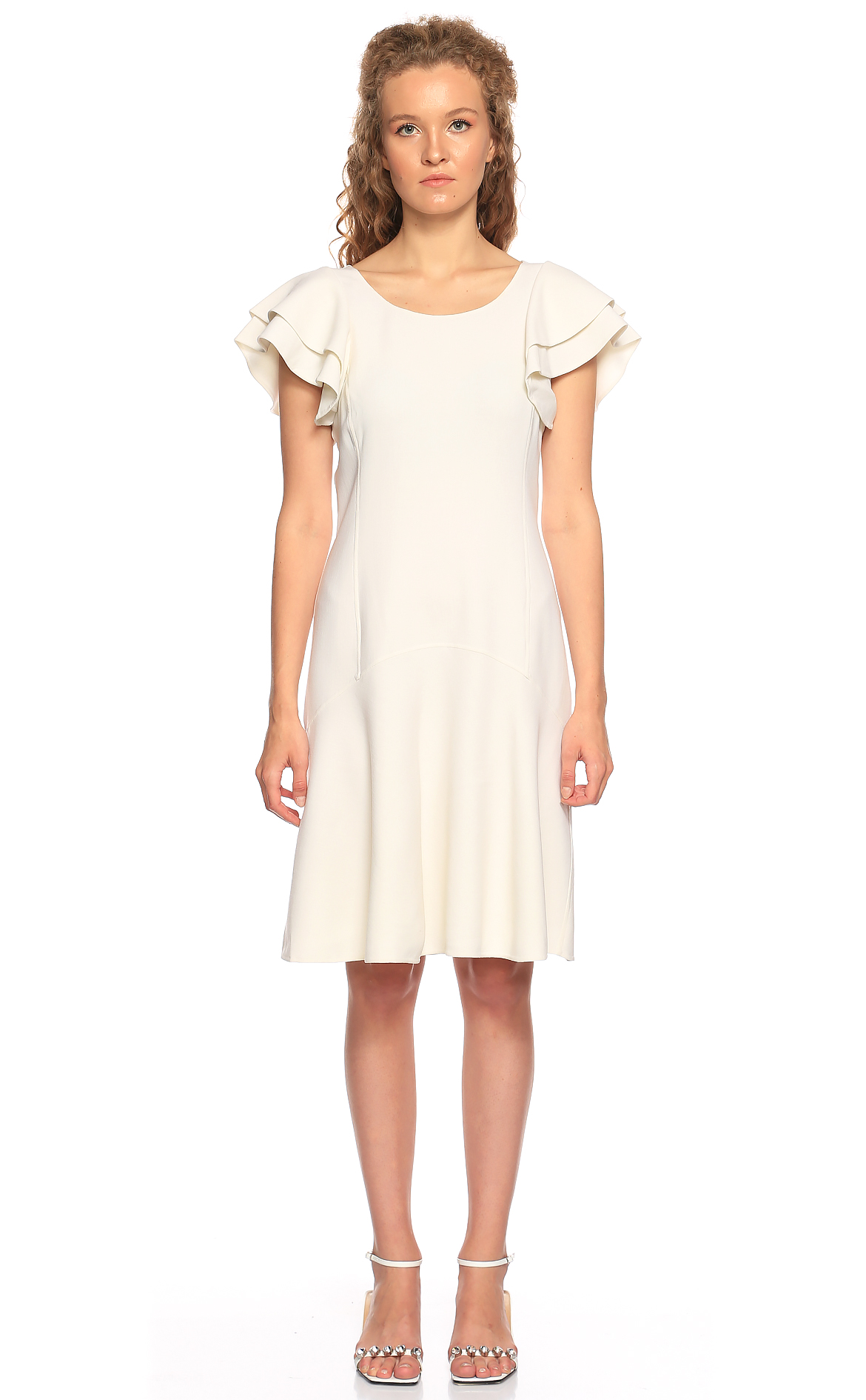 Michael Kors Collection-Michael Kors Collection Beyaz Elbise