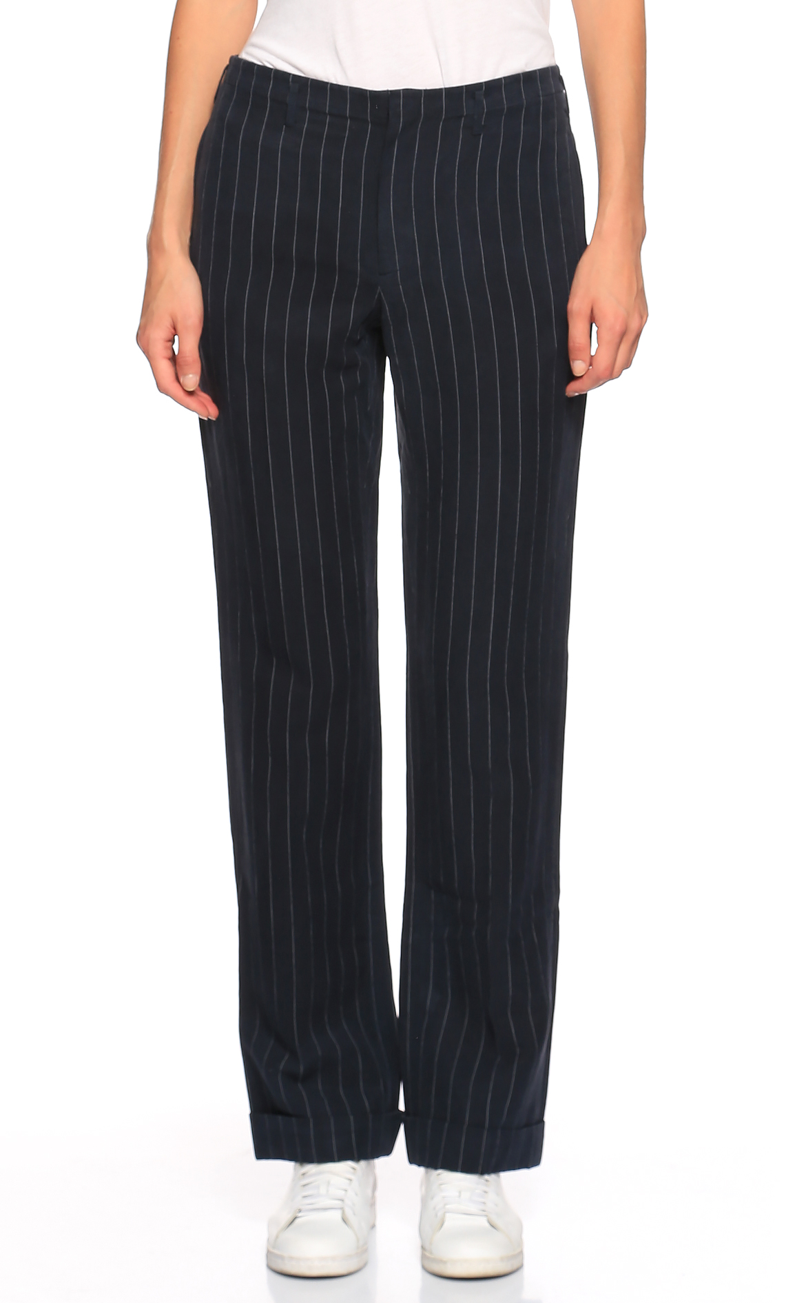 Ralph Lauren Blue Label-Ralph Lauren Blue Label Çizgili Lacivert Pantolon