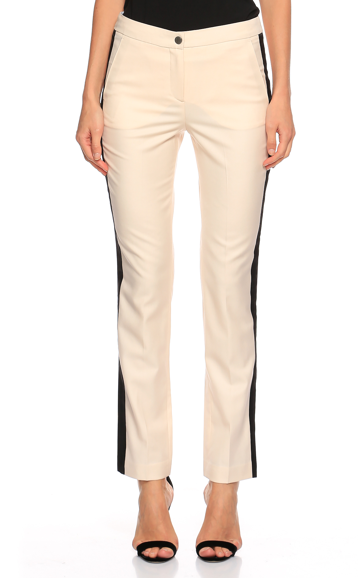 Karl Lagerfeld-Karl Lagerfeld Krem Rengi Pantolon