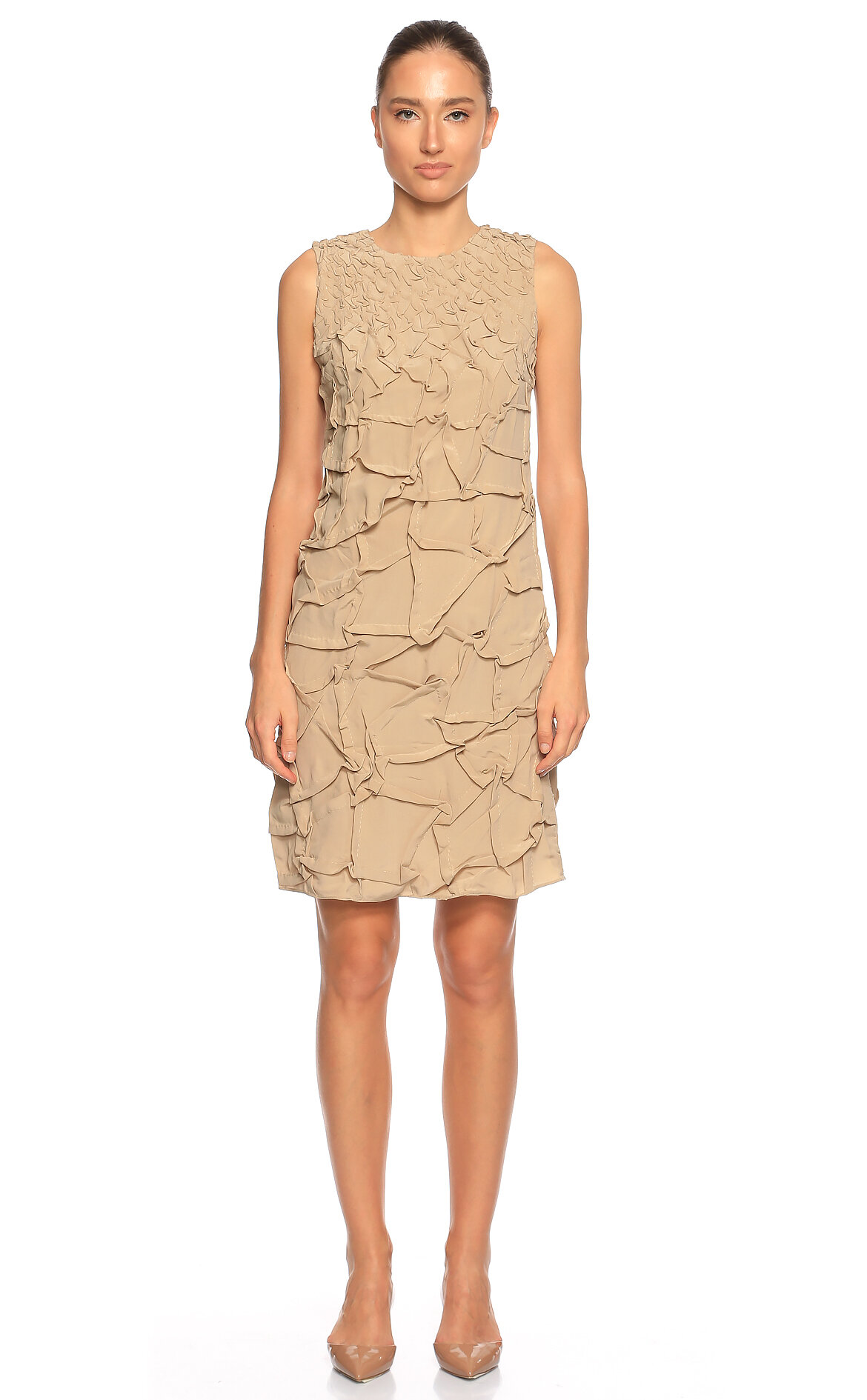 Michael Kors Collection-Michael Kors Collection Bej Elbise