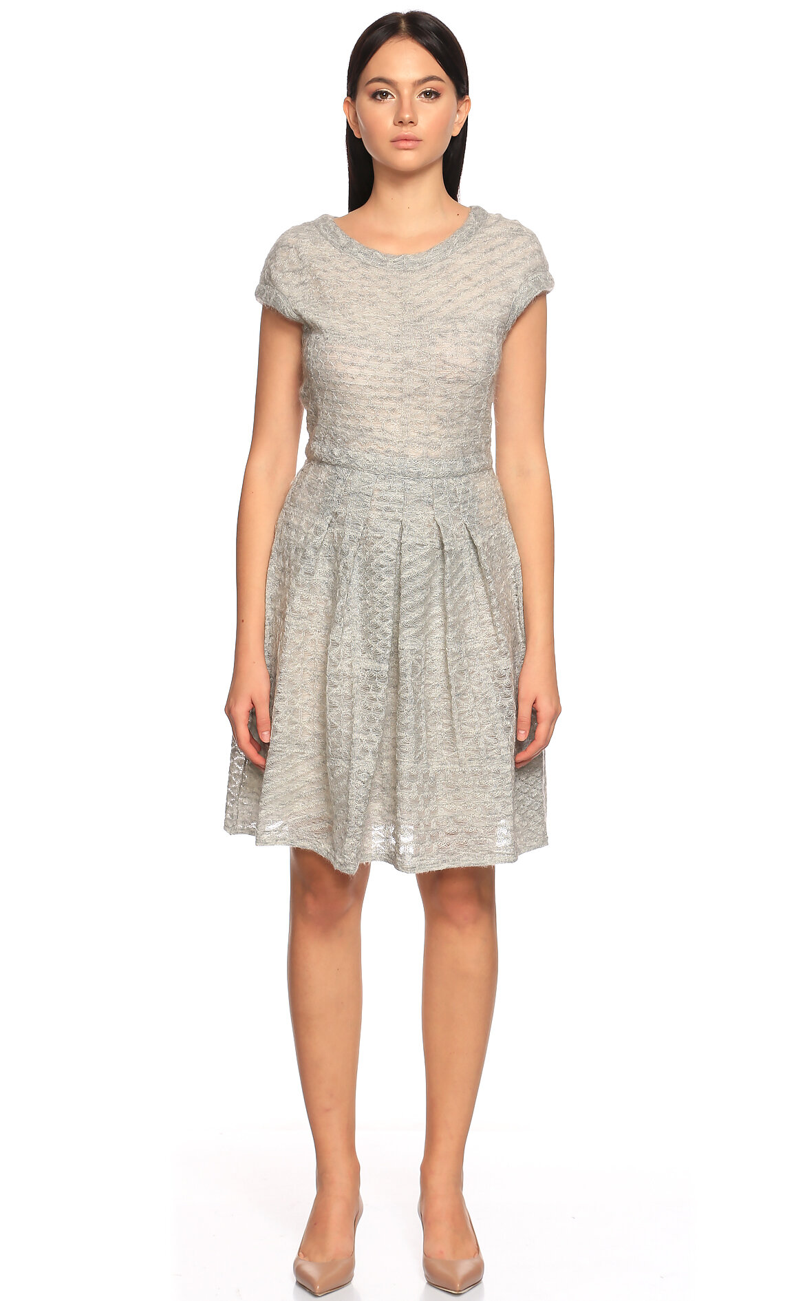 Blumarine-Blumarine Gri Elbise