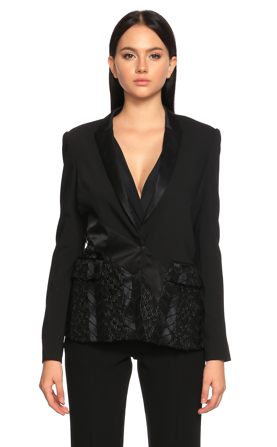 Prabal Gurung-Prabal Gurung Siyah Ceket