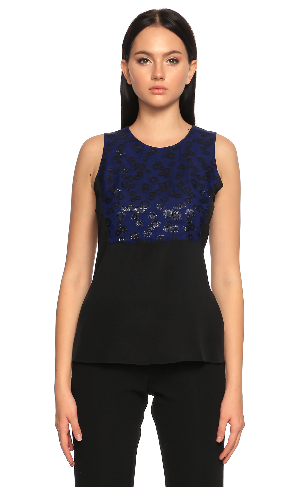 Prabal Gurung-Prabal Gurung Lacivert Bluz