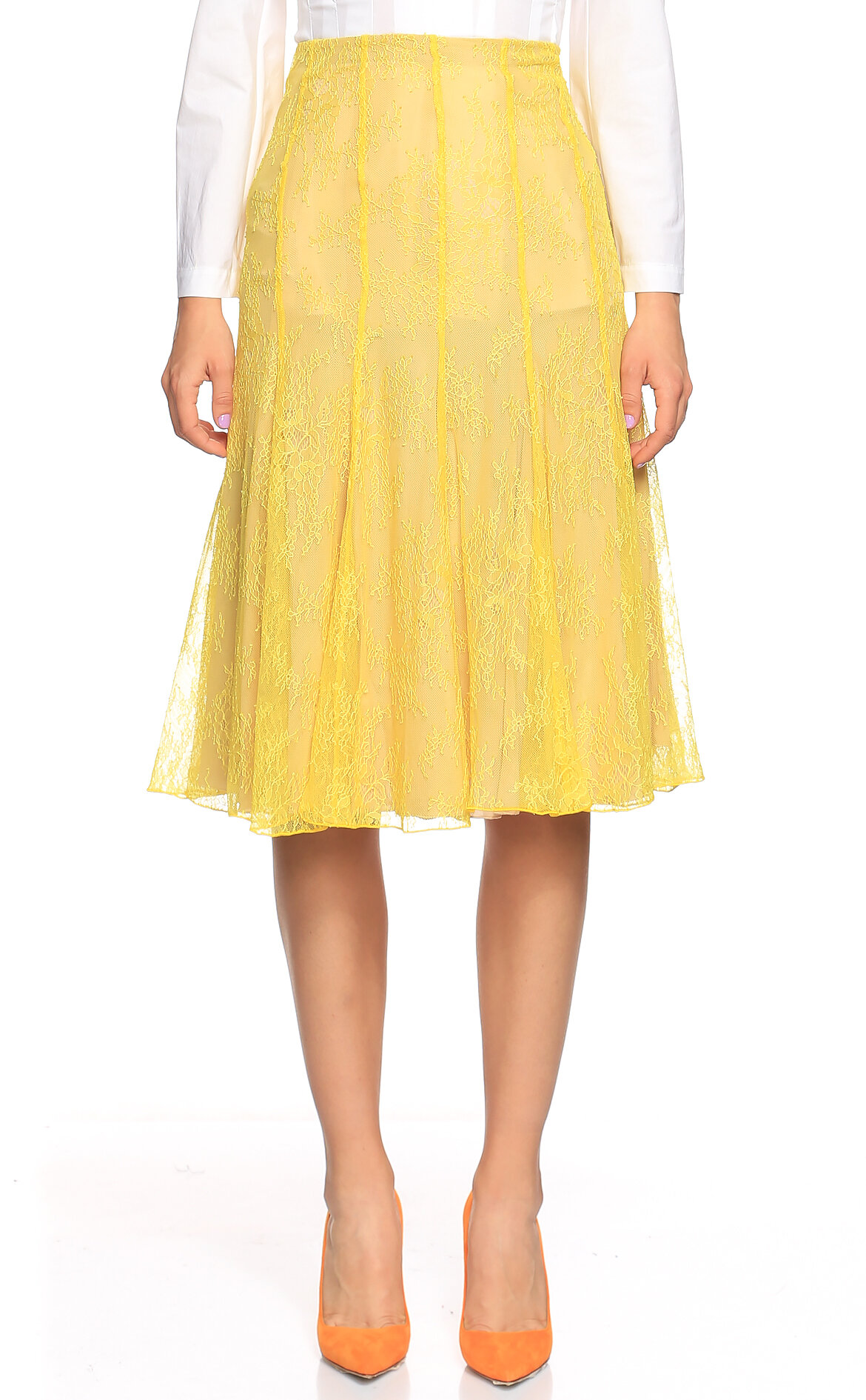 Blumarine-Blumarine Sarı Etek