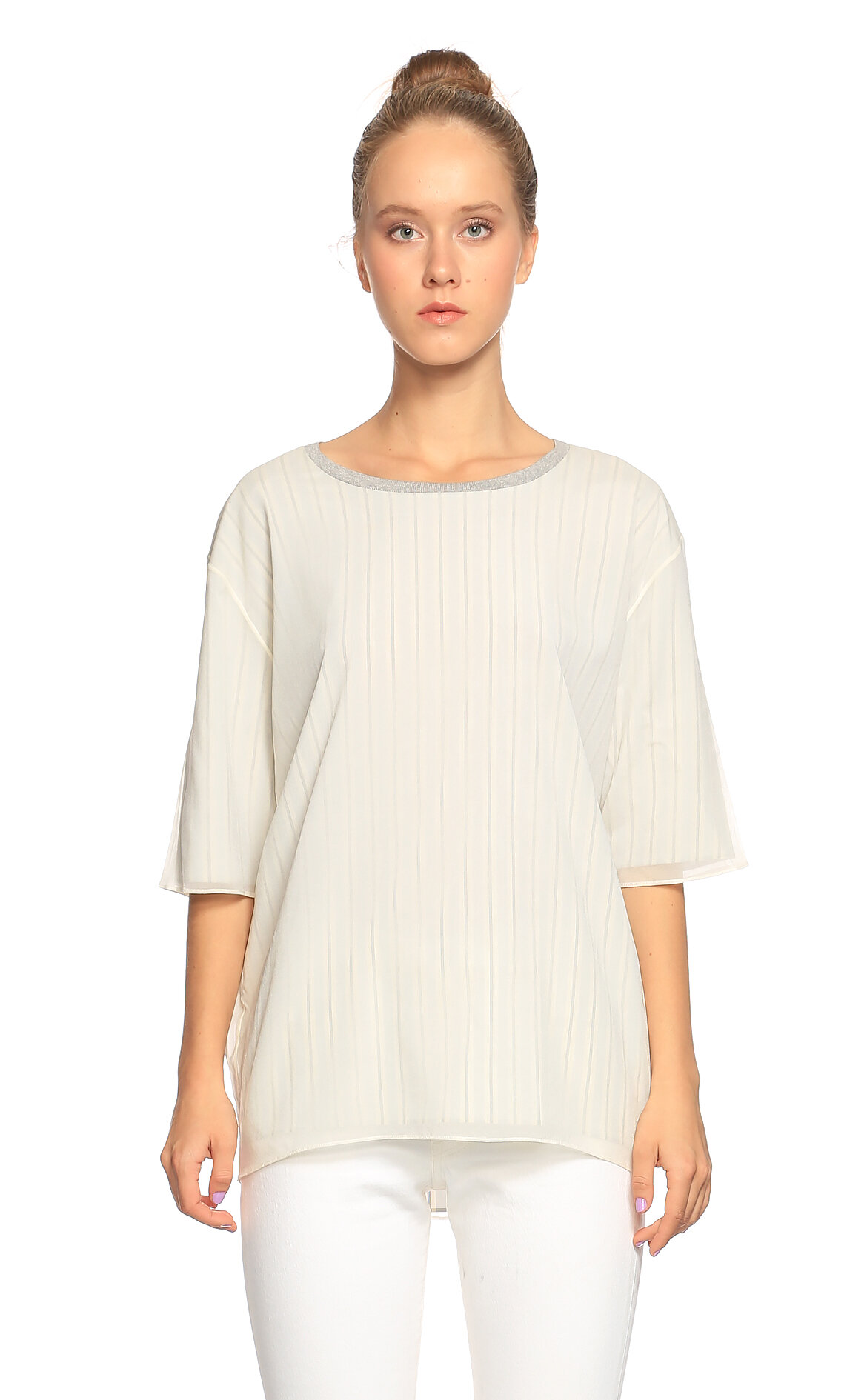 Theory-Theory Beyaz Bluz