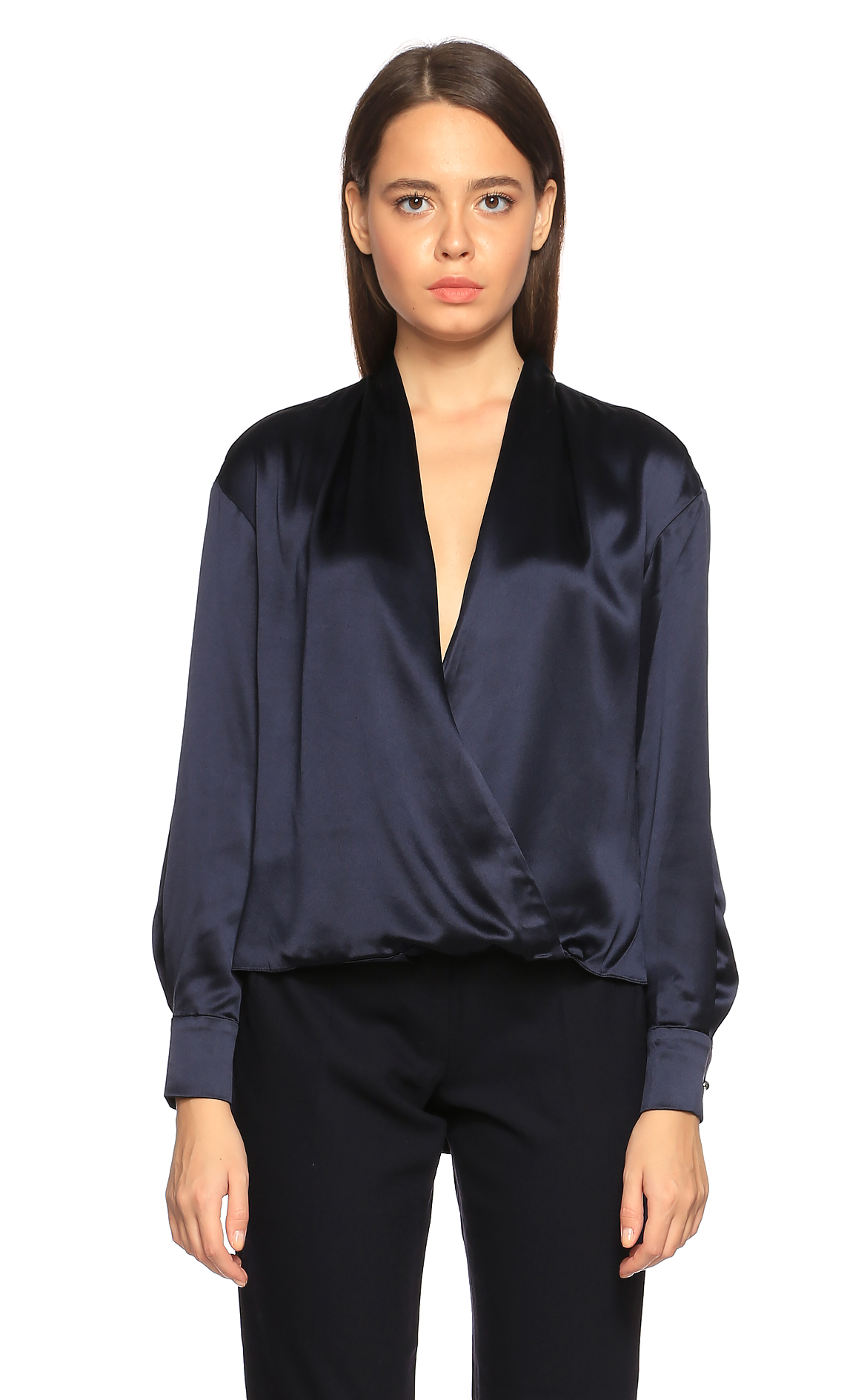 Prabal Gurung-Prabal Gurung Lacivert Bluz