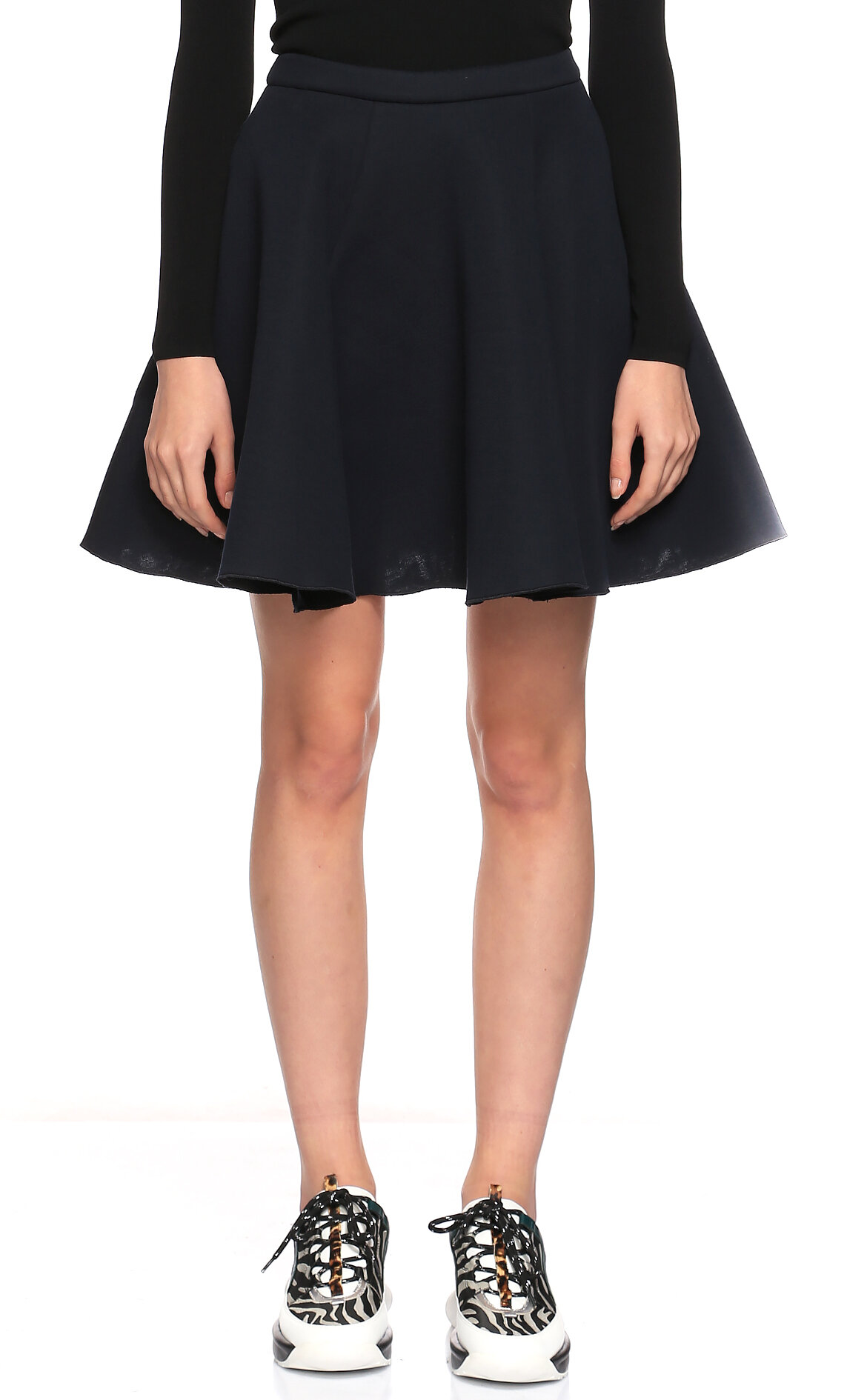 MSGM-MSGM Lacivert Etek