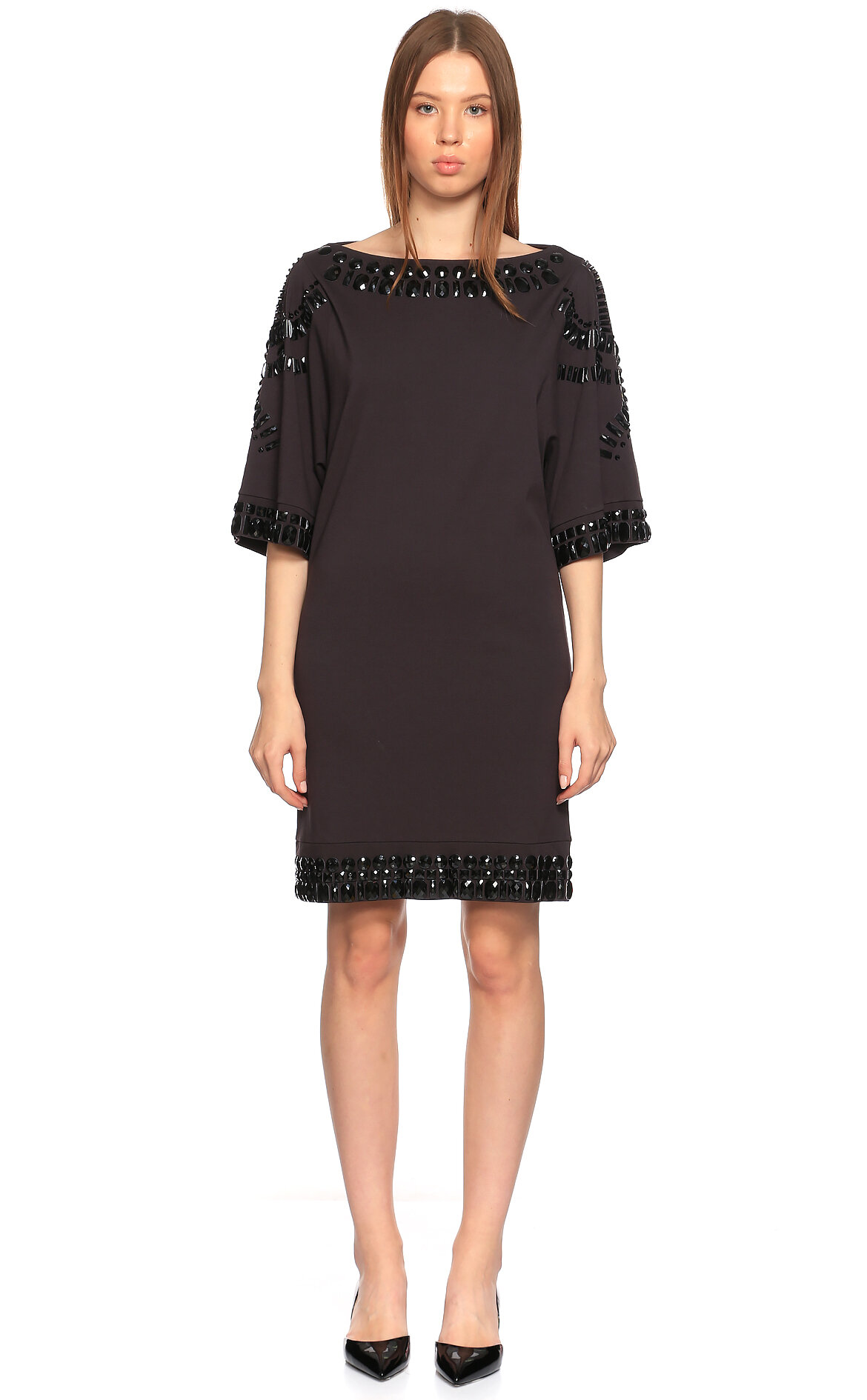 Blumarine-Blumarine Kahverengi Elbise