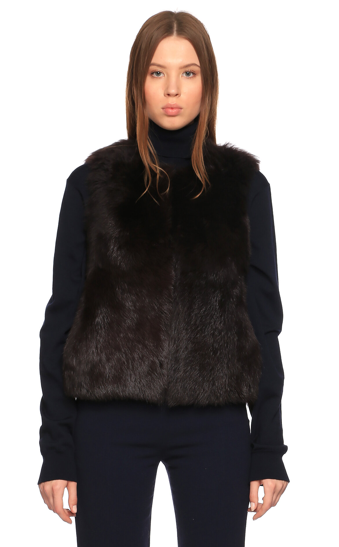 Paule Ka-Paule Ka Antrasit Kürk Yelek