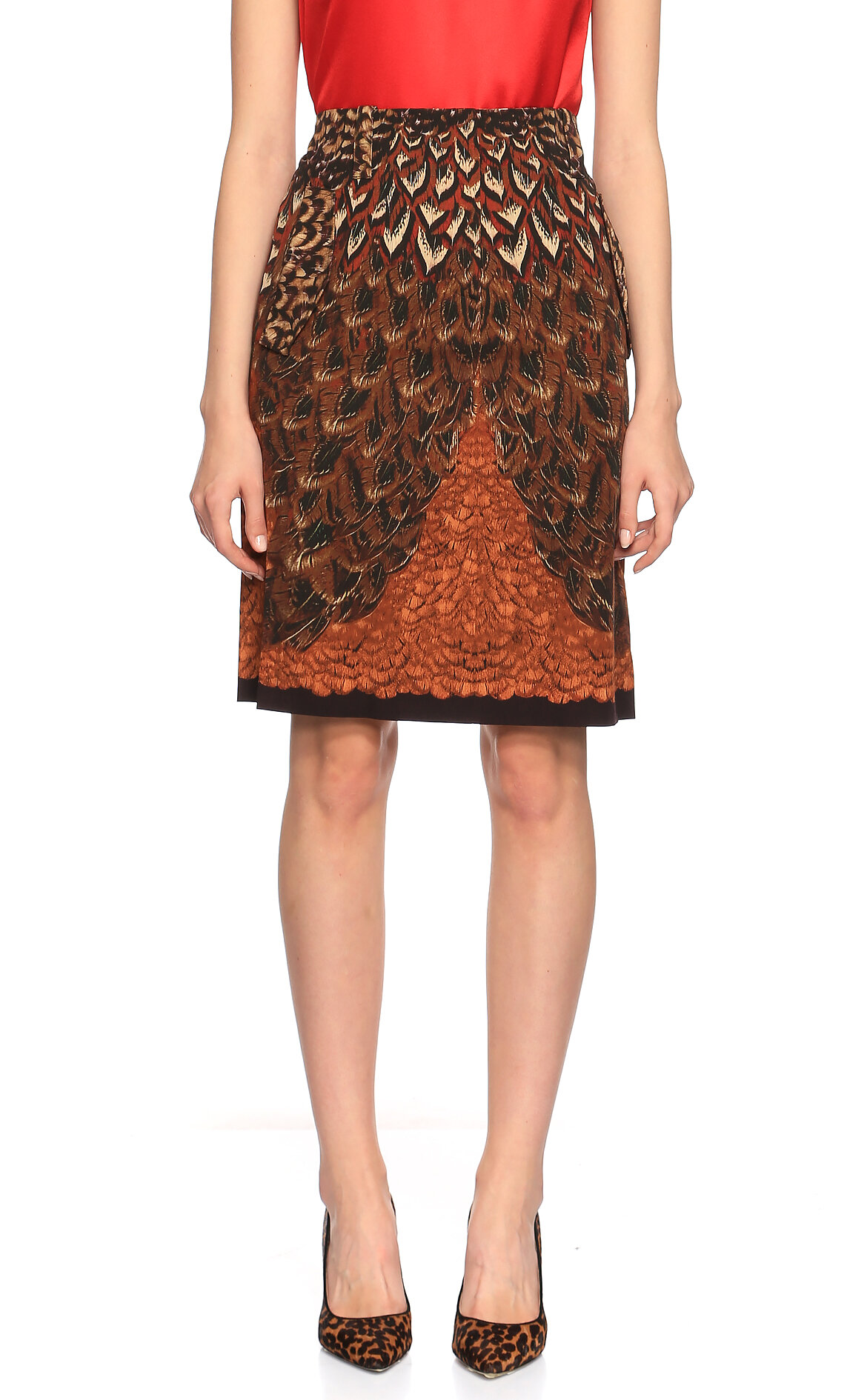 Alberta Ferretti -Alberta Ferretti  Kahverengi Etek