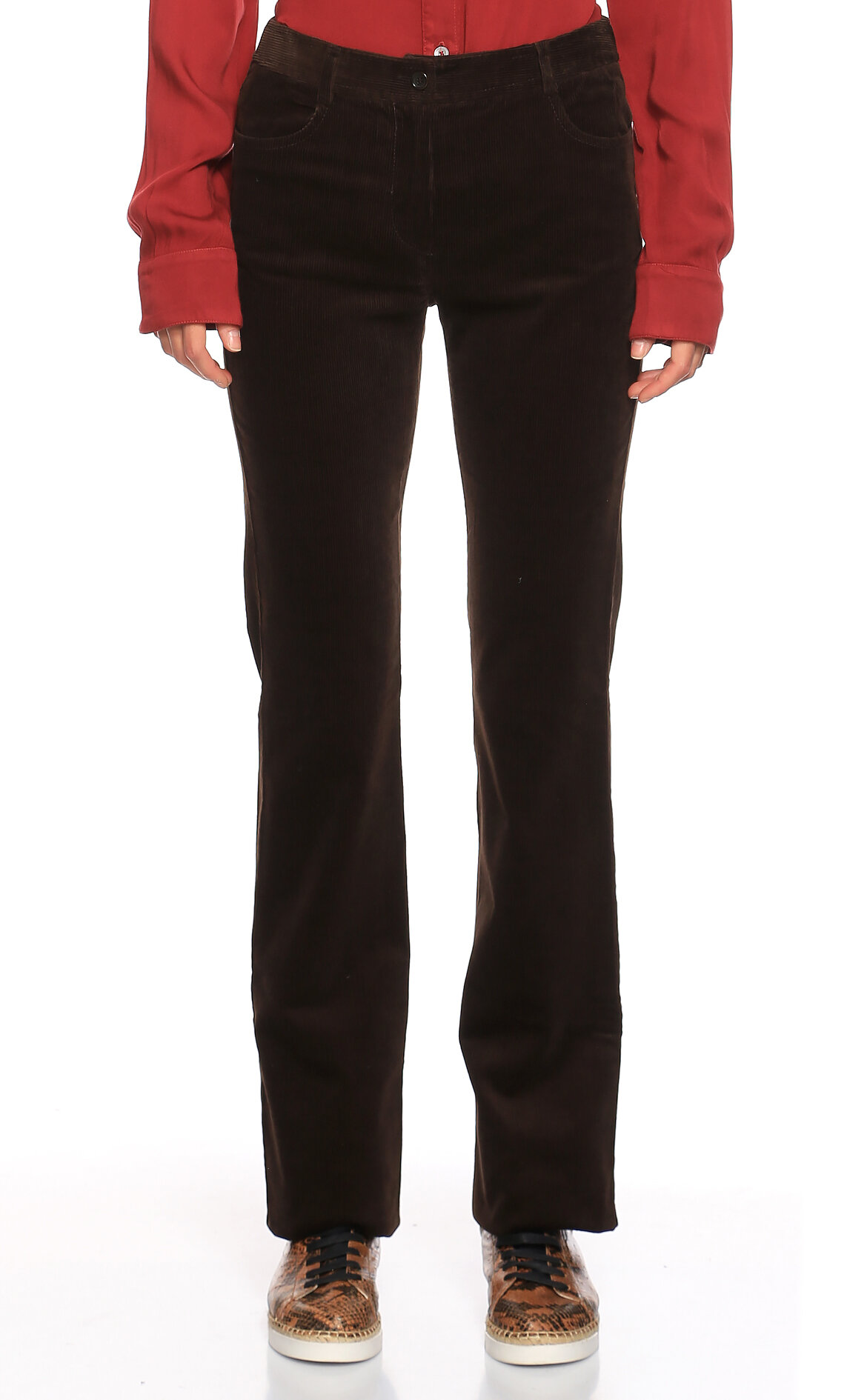 Gerard Darel-Gerard Darel Kadife Kahverengi Pantolon