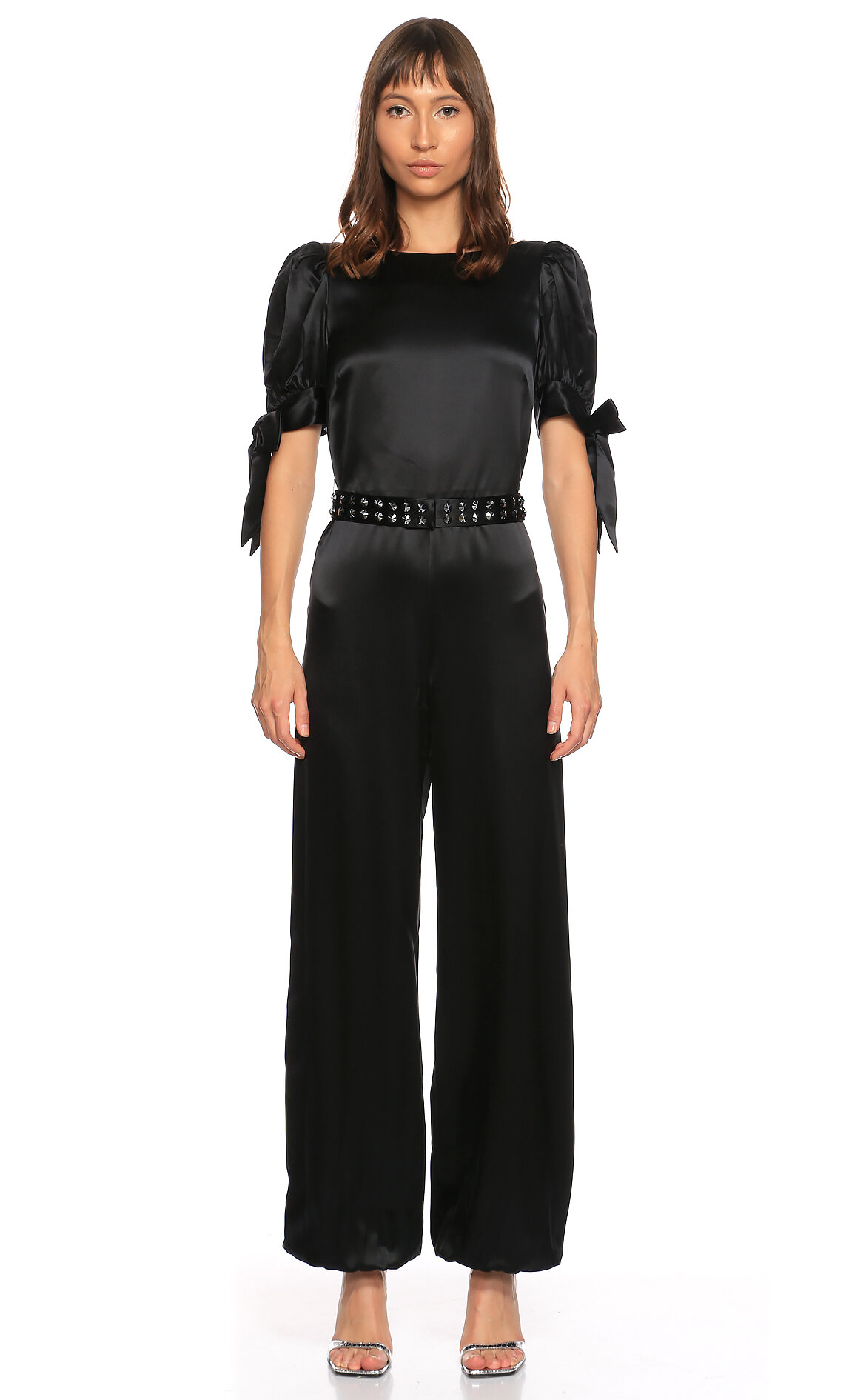 Thomas Wylde-Thomas Wylde Paçası Lastikli Siyah Tulum