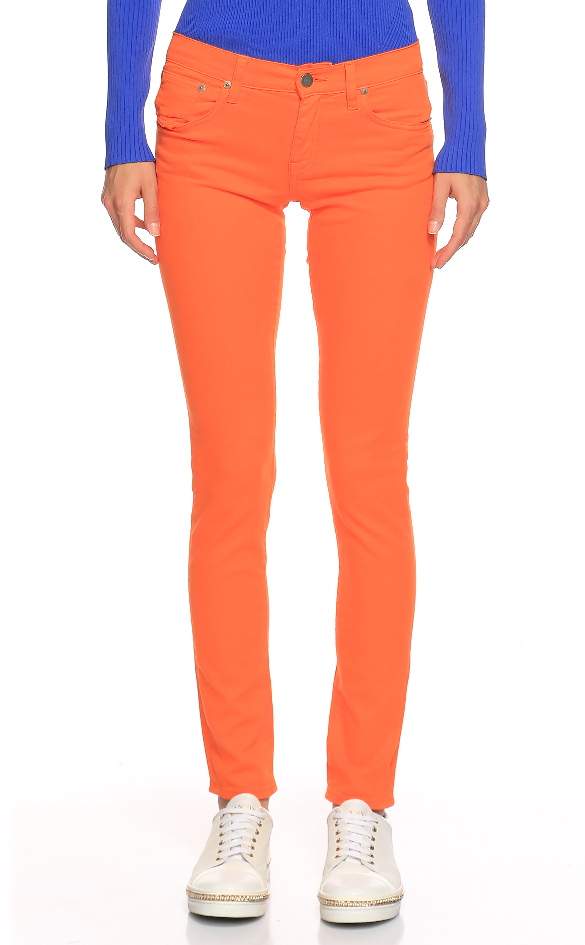 Ralph Lauren Blue Label-Ralph Lauren Blue Label Turuncu Jean Pantolon