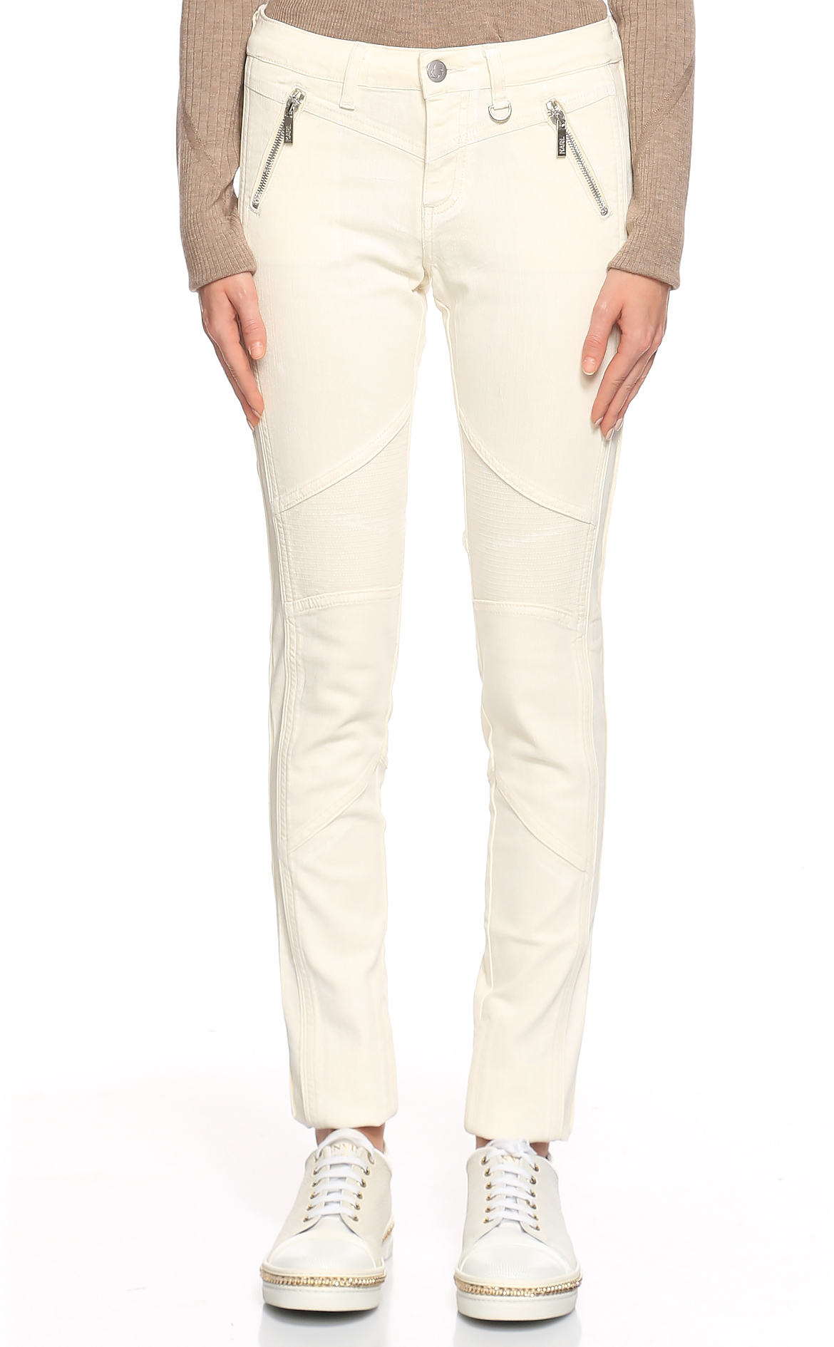 Karl Lagerfeld-Karl Lagerfeld Beyaz Pantolon