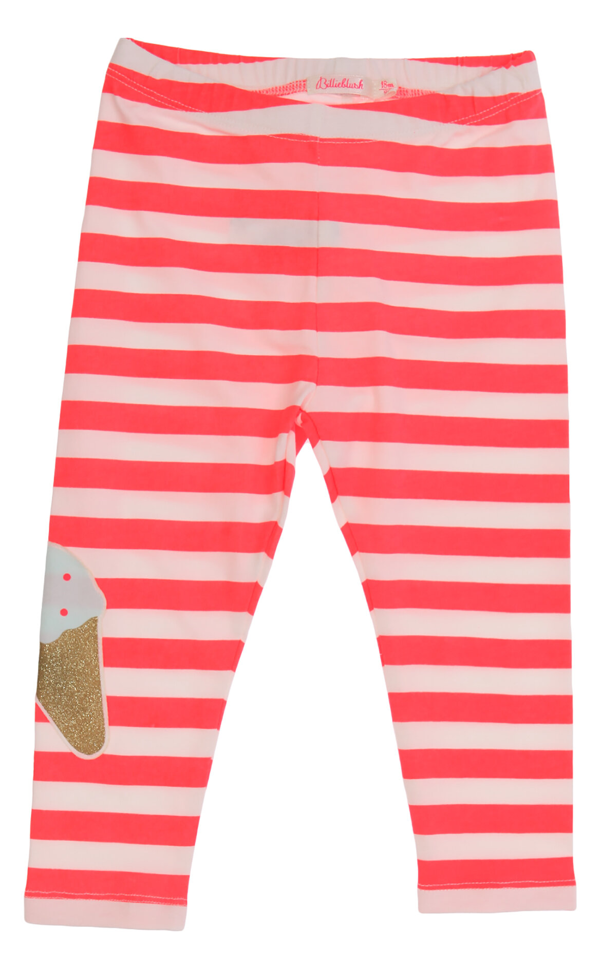 BillieBlush-BillieBlush Çizgili Turuncu Ekru Tayt