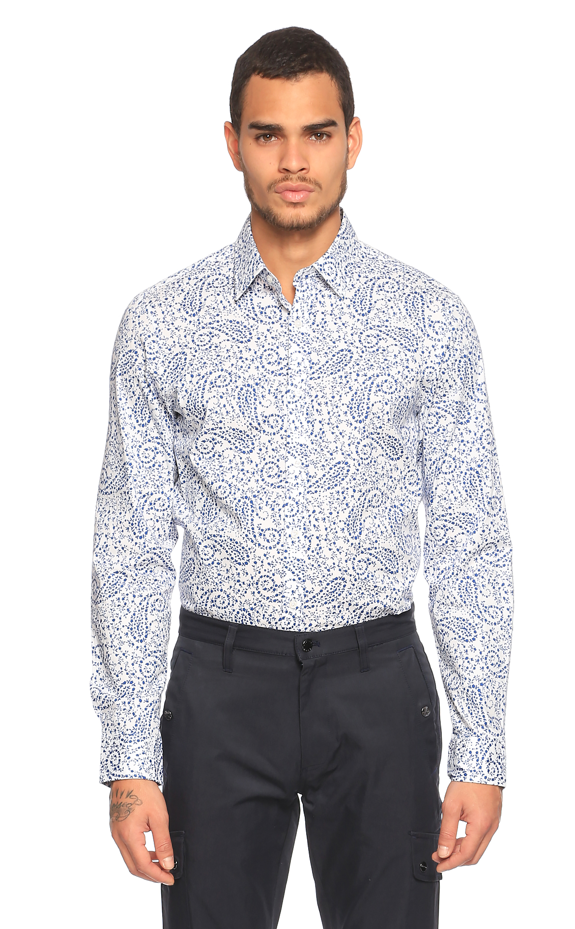 Michael Kors Collection-Michael Kors Collection Lacivert Gömlek