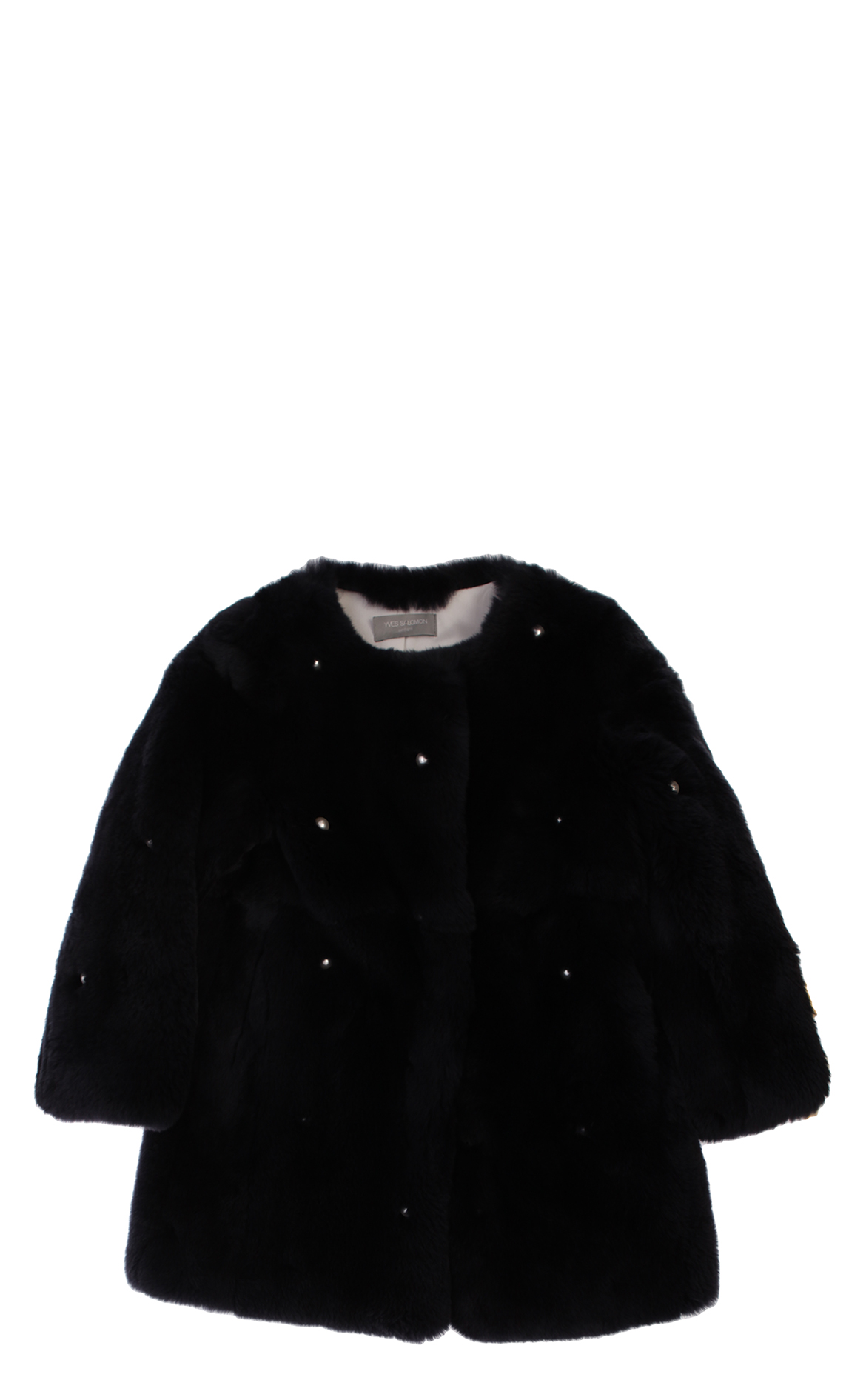 Yves Salomon-Yves Salomon Mavi Kürk Ceket