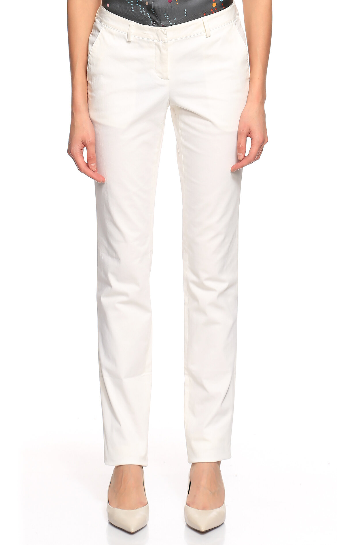 Costume National-Costume National Beyaz Pantolon