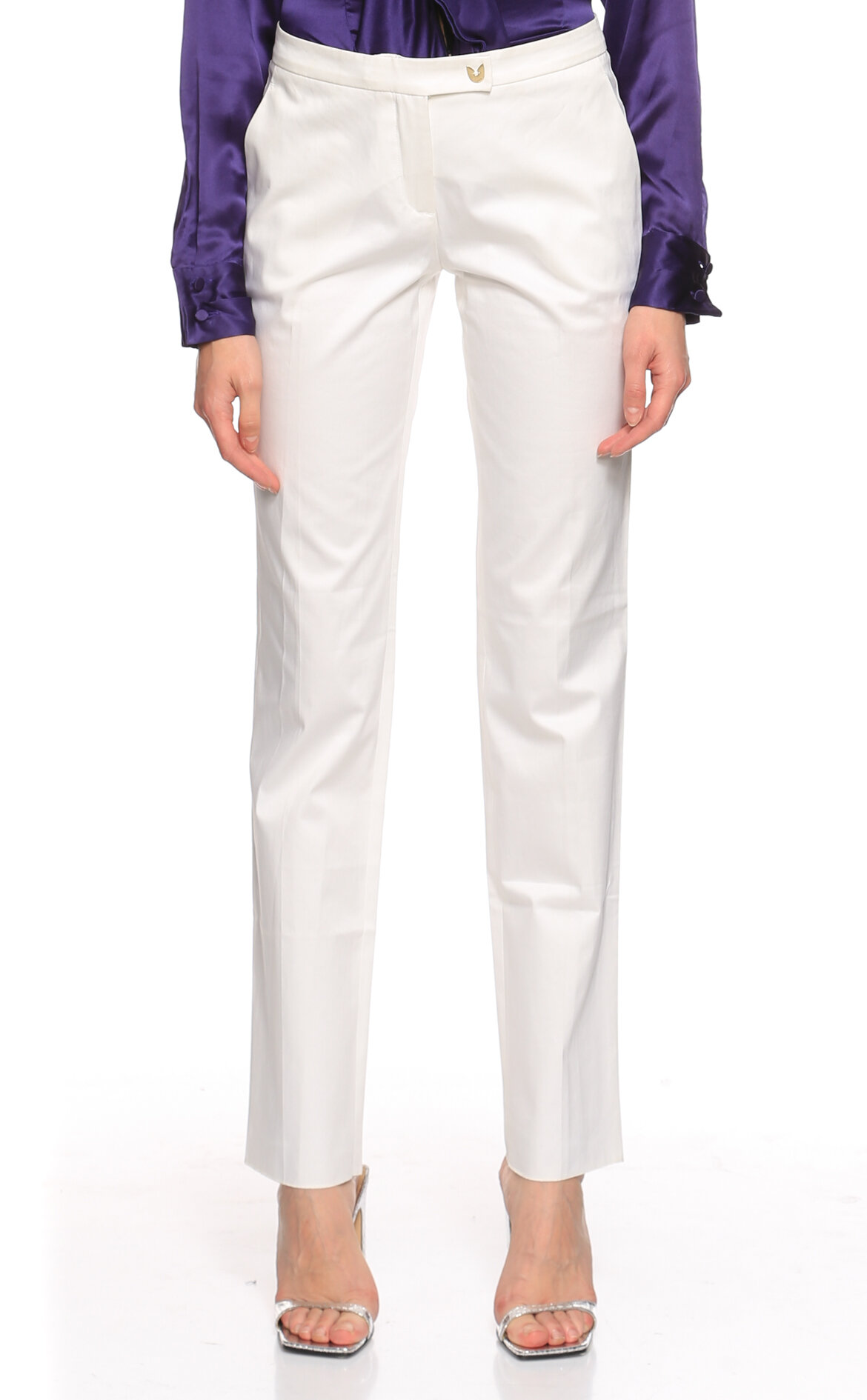 Gianfranco Ferre-Gianfranco Ferre Beyaz Pantolon