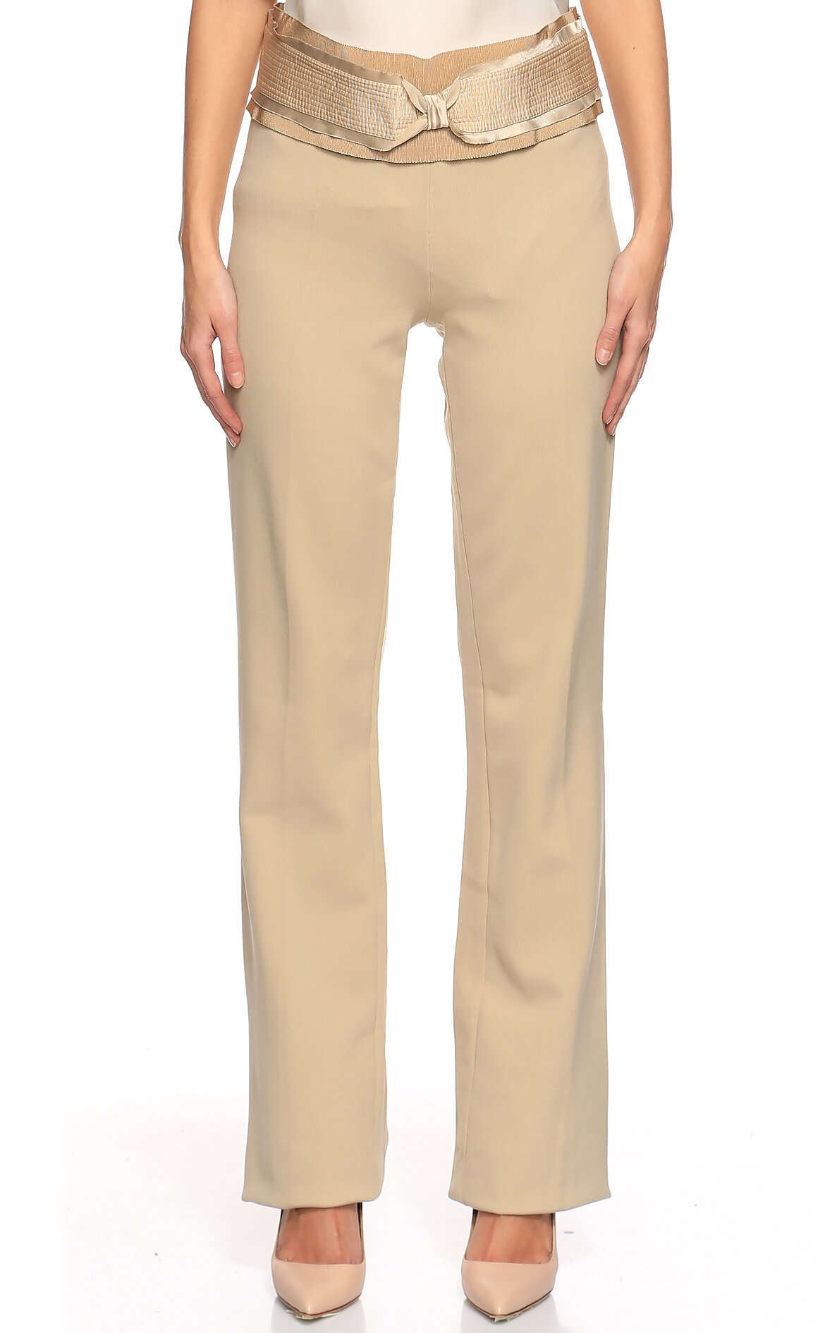 Gianfranco Ferre-Gianfranco Ferre Bej Pantolon