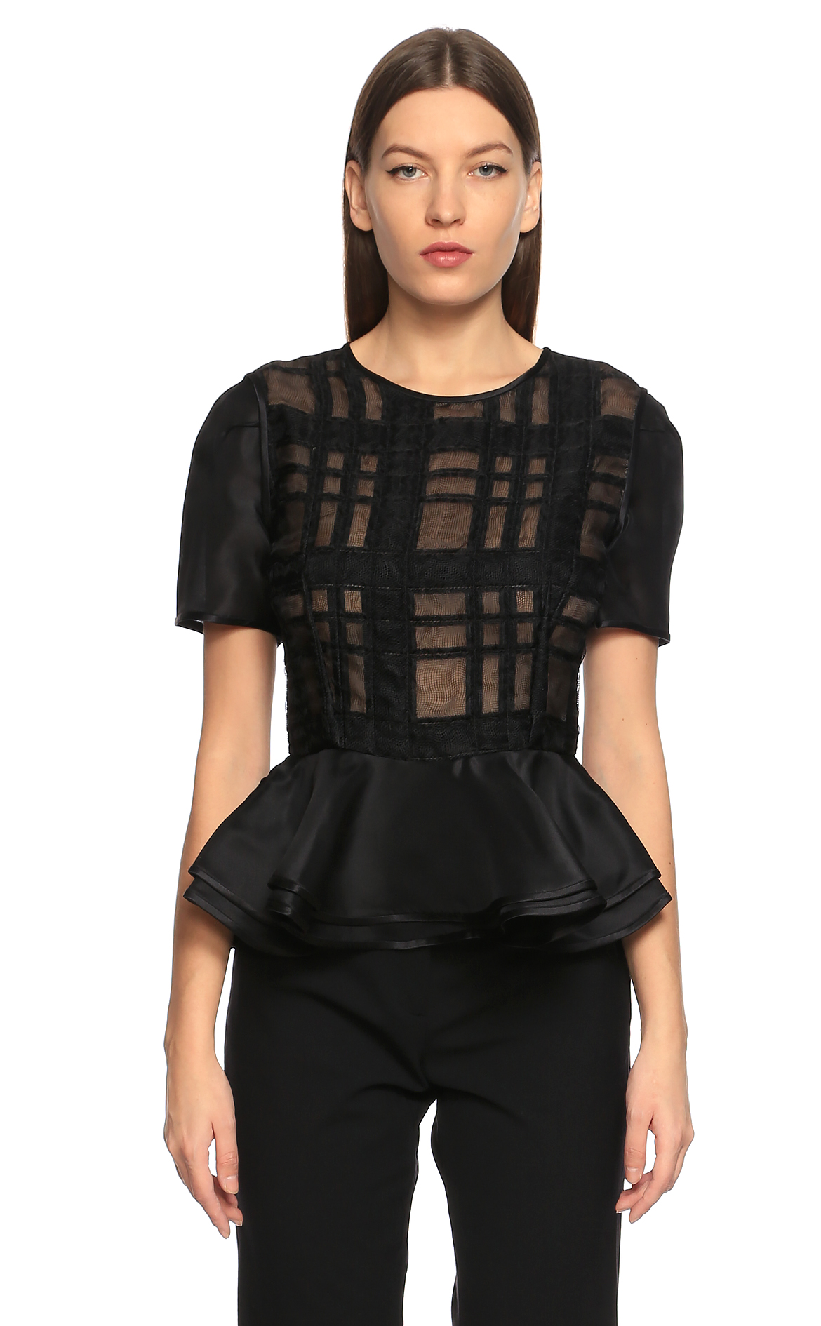 Prabal Gurung-Prabal Gurung Siyah Bluz