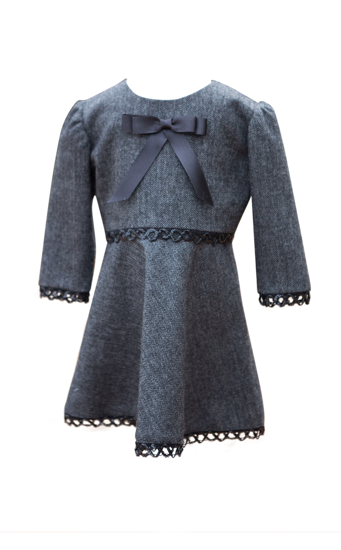 Mede Kids-Mede Kids Antrasit Elbise Mede Kids-Mede Kids Antrasit Elbise